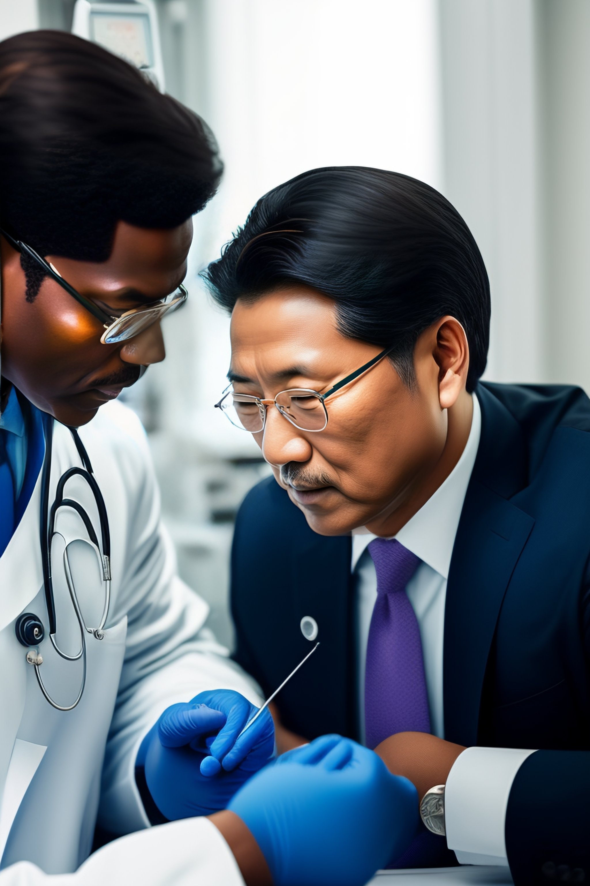 Lexica - Ophthalmologist examining patients