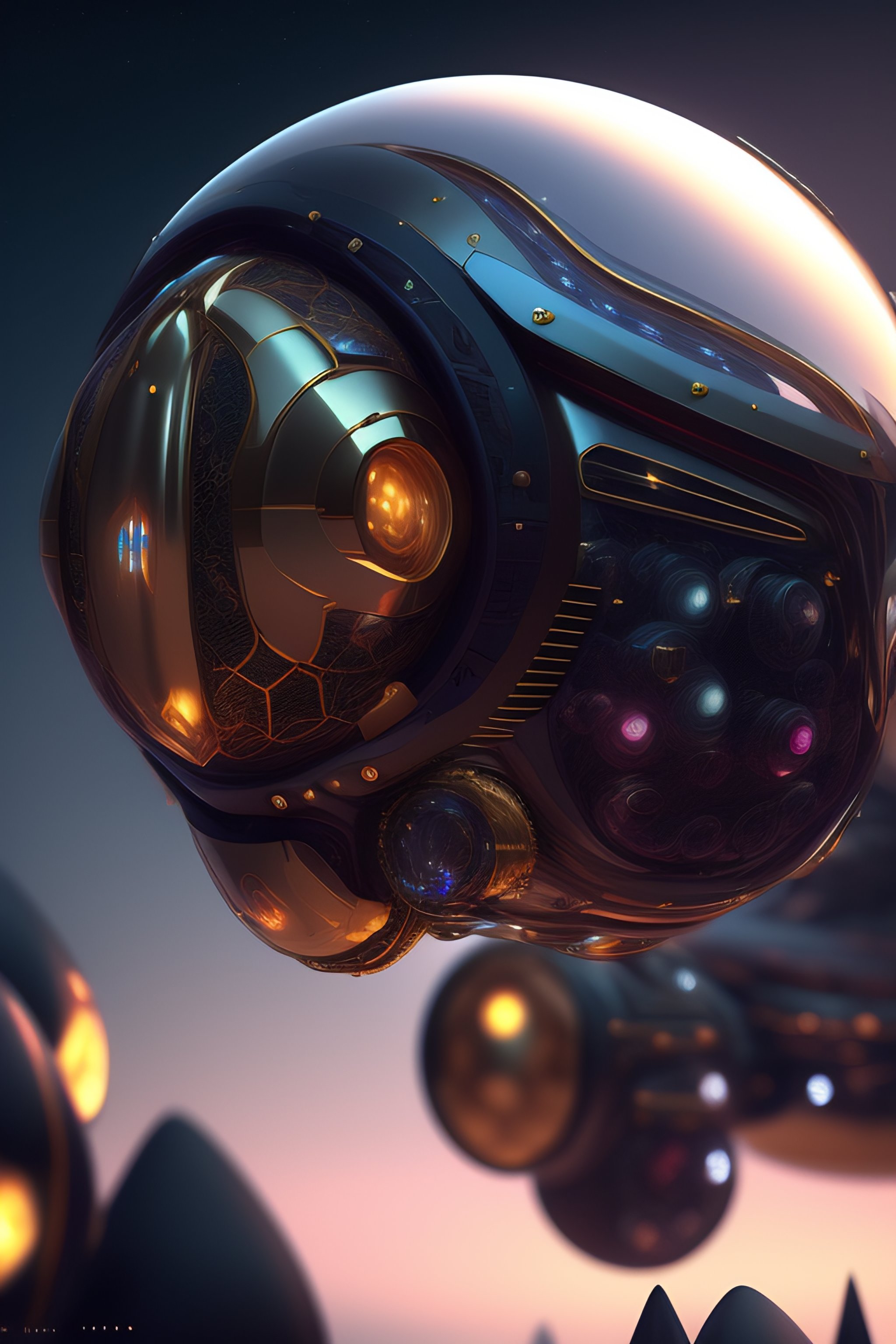 Lexica - Beautiful, sleek, intricate, dreamland nanite machine brains ...