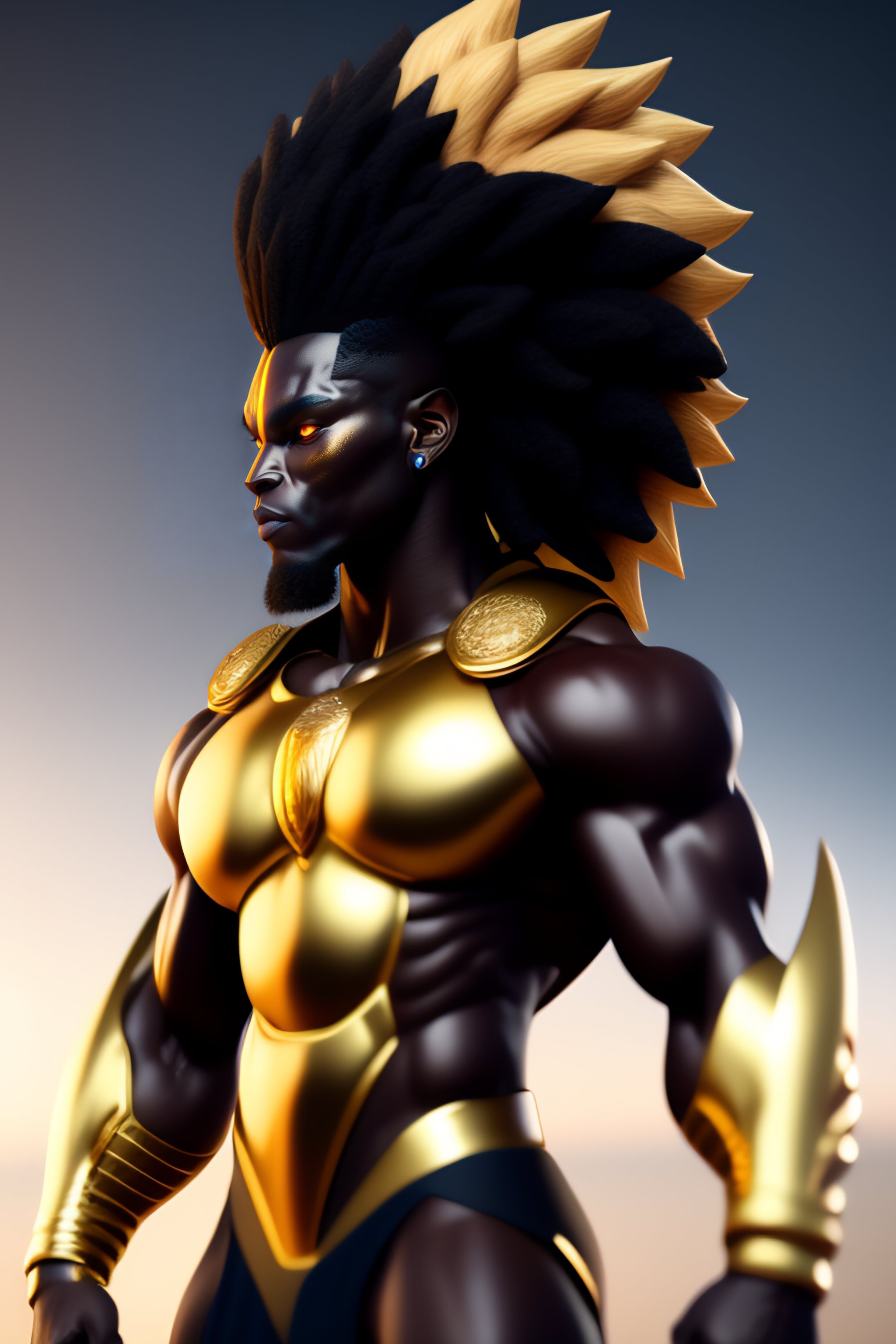 Lexica - 3d render of zodiac sign leo as a sabertooth lion humanoid, in ...