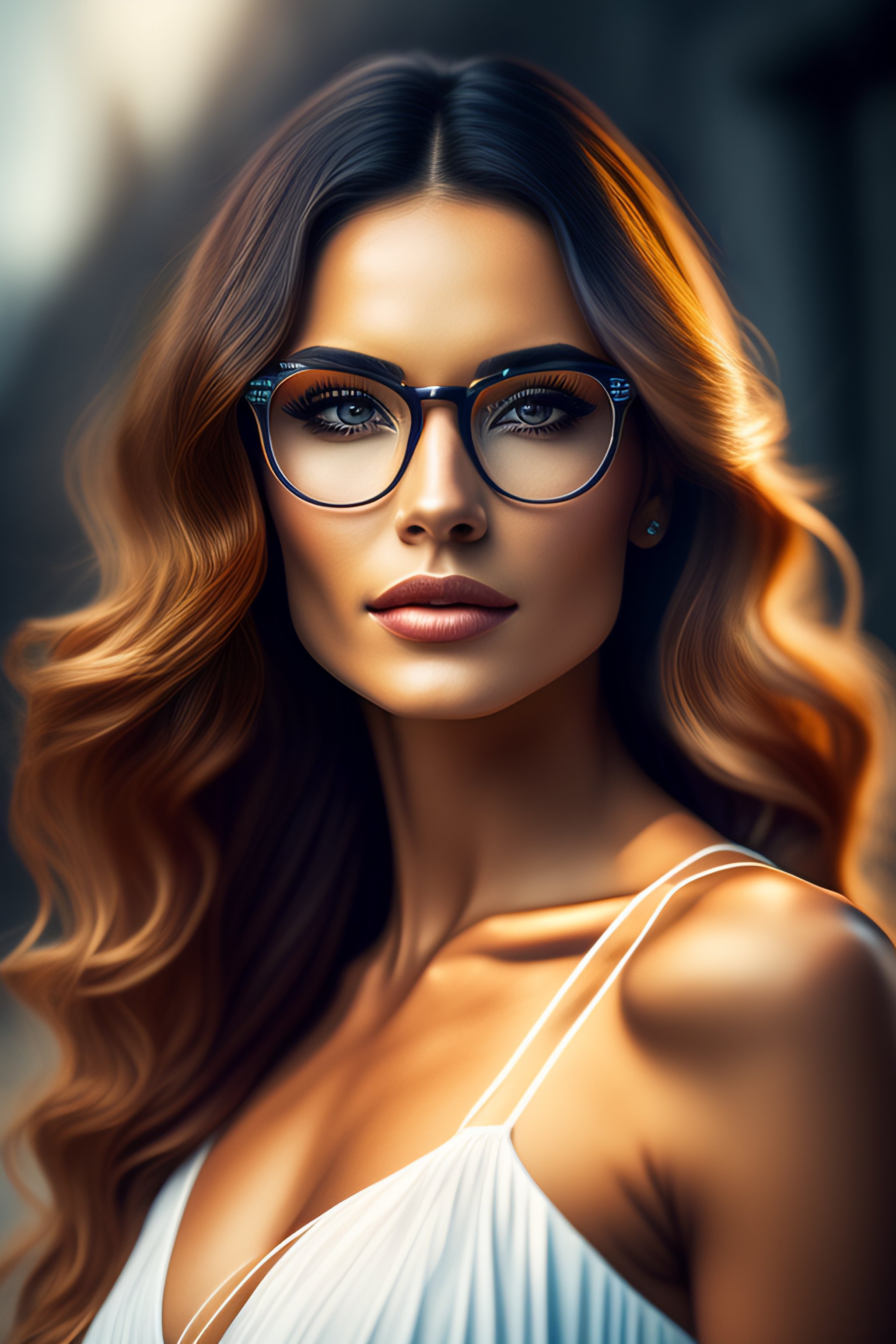 Lexica - Protrait of a woman face 8k 35mm eyes focus matte painting ...