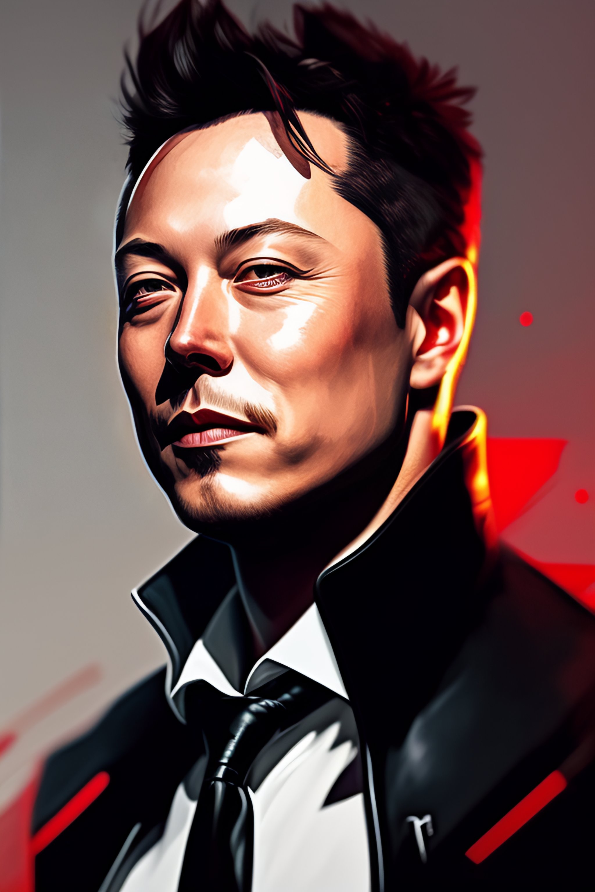 Lexica - Highly detailed portrait of elon musk, by dustin nguyen ...