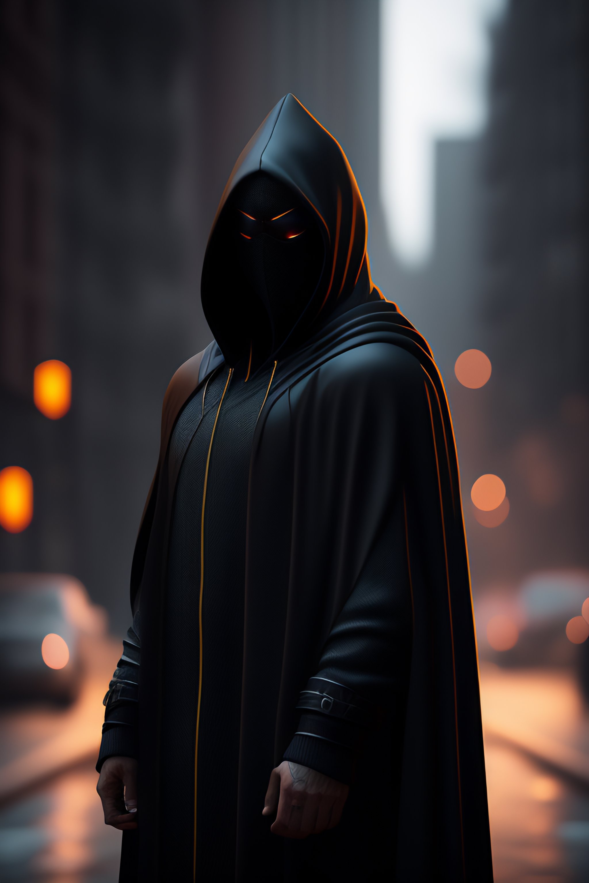 Lexica - Pixel art, hooded figure, dark, creepy, ominous, hyper ...