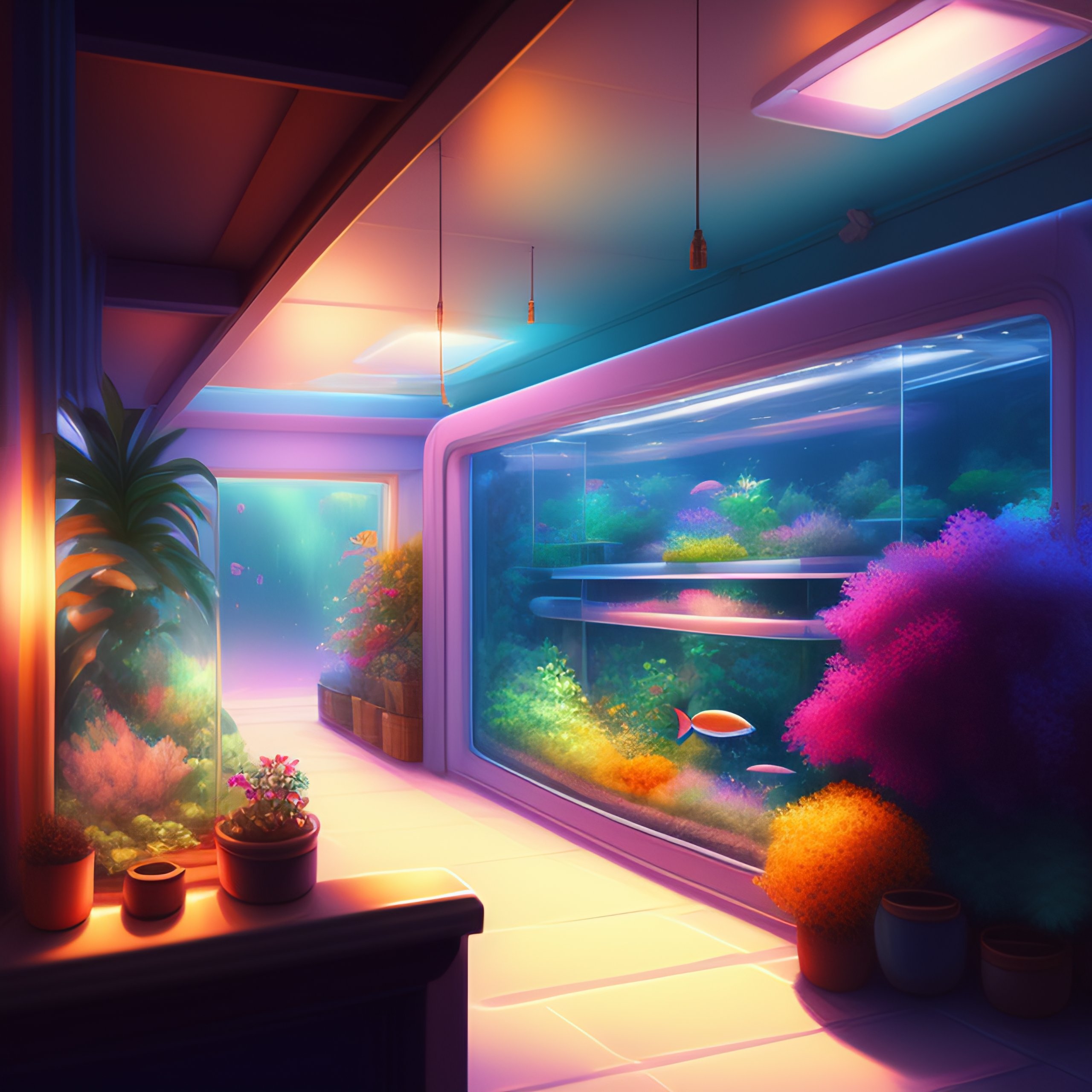 Lexica - Bright cheery placid pastel deep cozy moody cluttered ...