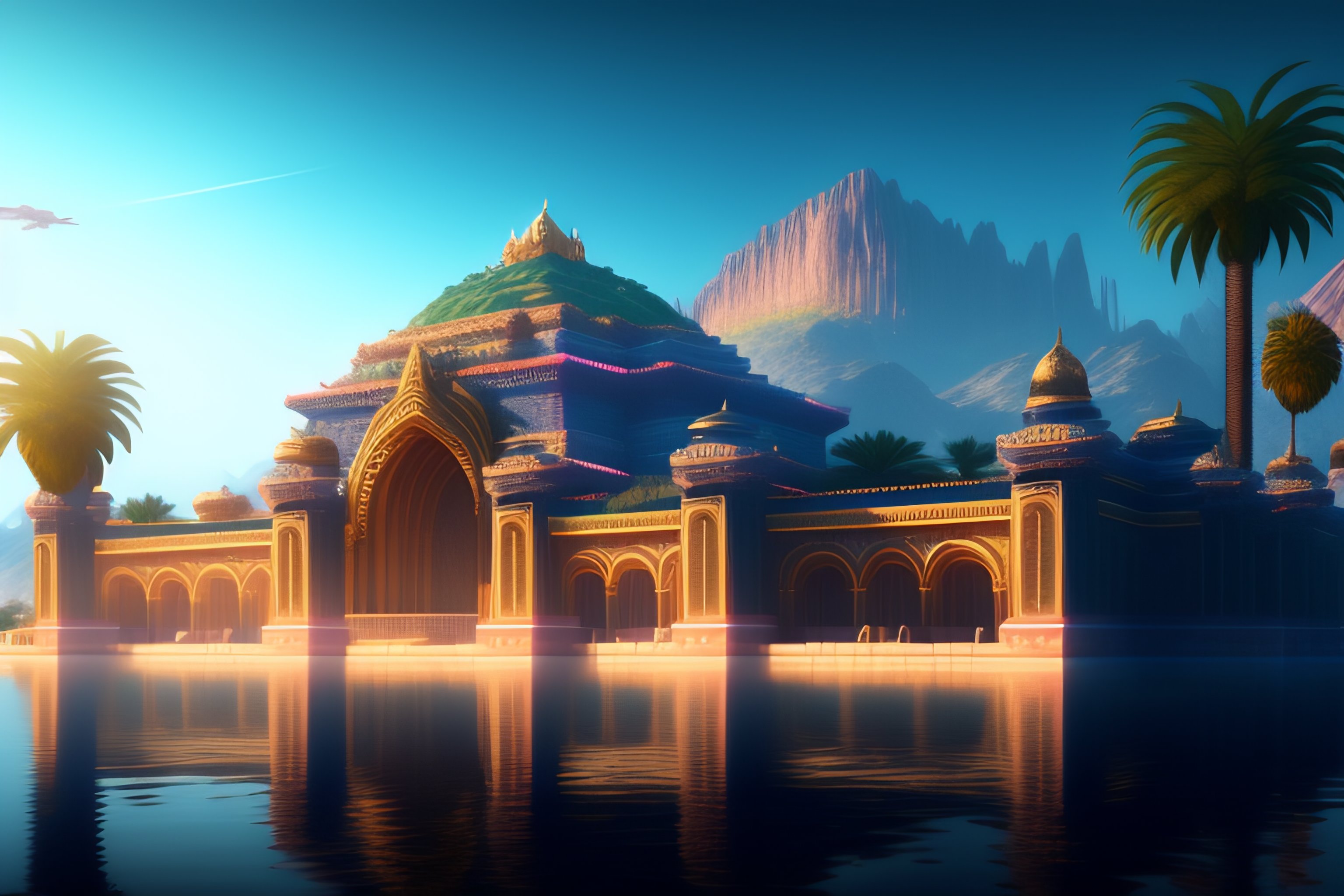 Lexica - Most beautiful and gigantic multiple palace of the gods, 8k ...