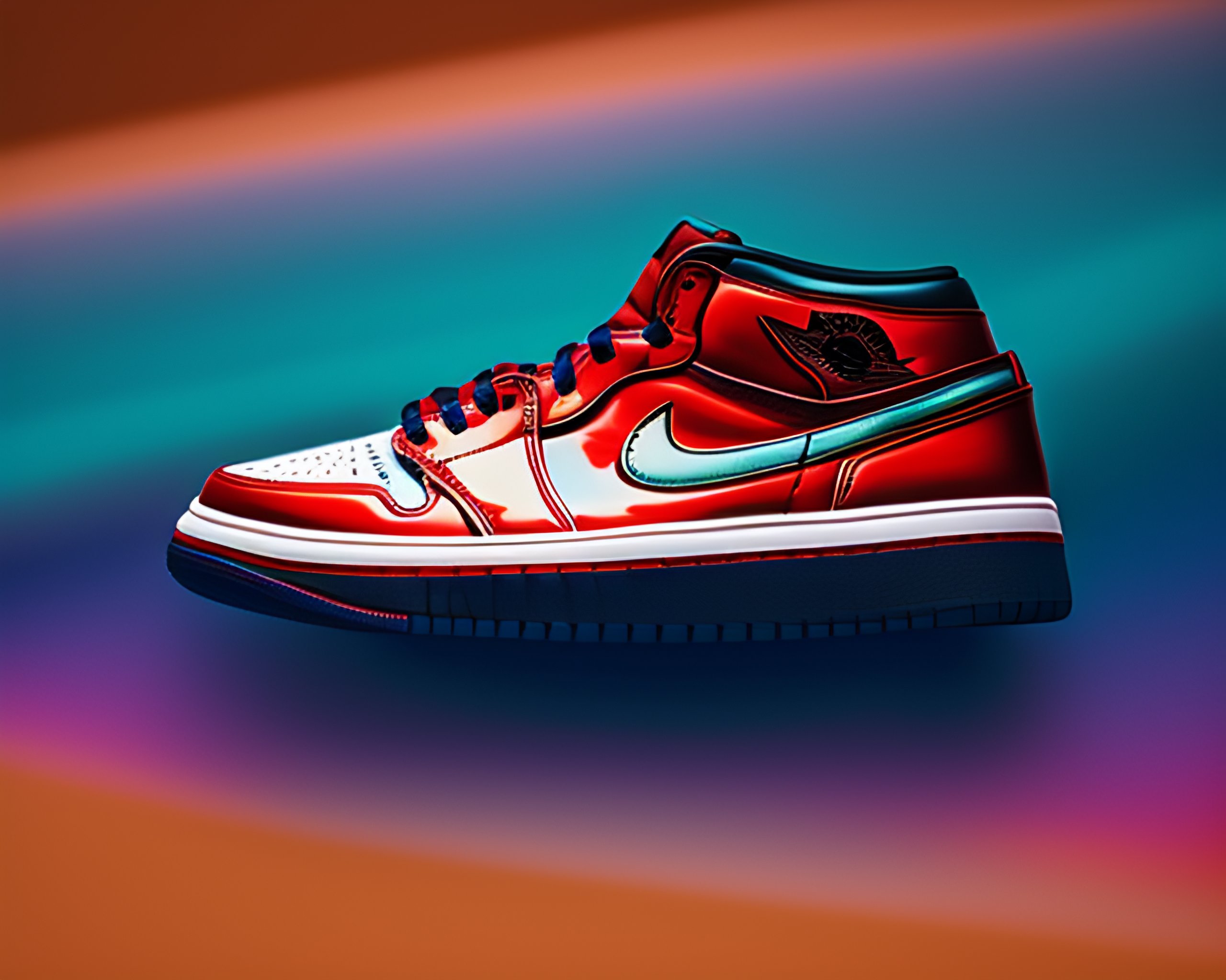 Lexica - Nike jordan 1 "chicago" colorway, pink cloud background