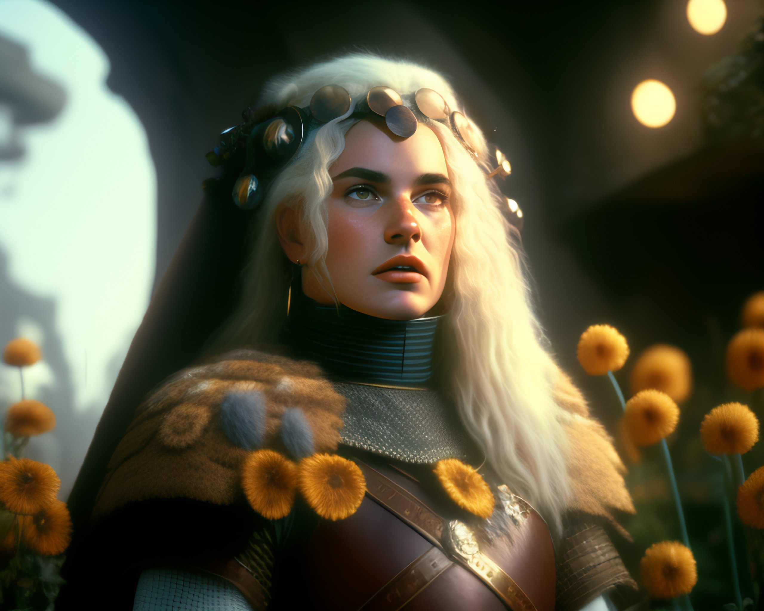 Lexica - Full body of a unkempt scruffy sleepless female knight warrior ...