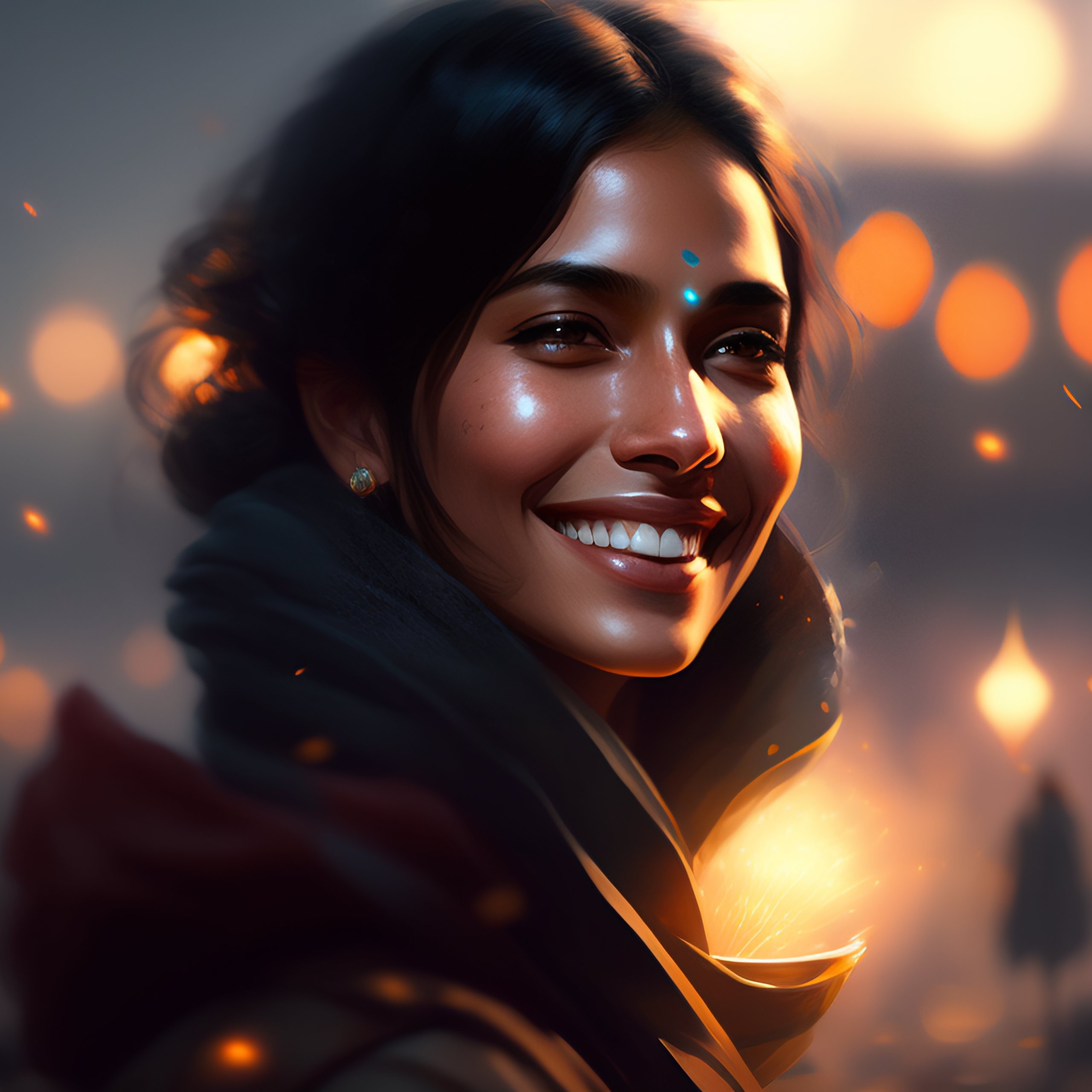 Lexica - Chennai, tamil, wide open smile, fireworks, night festival ...