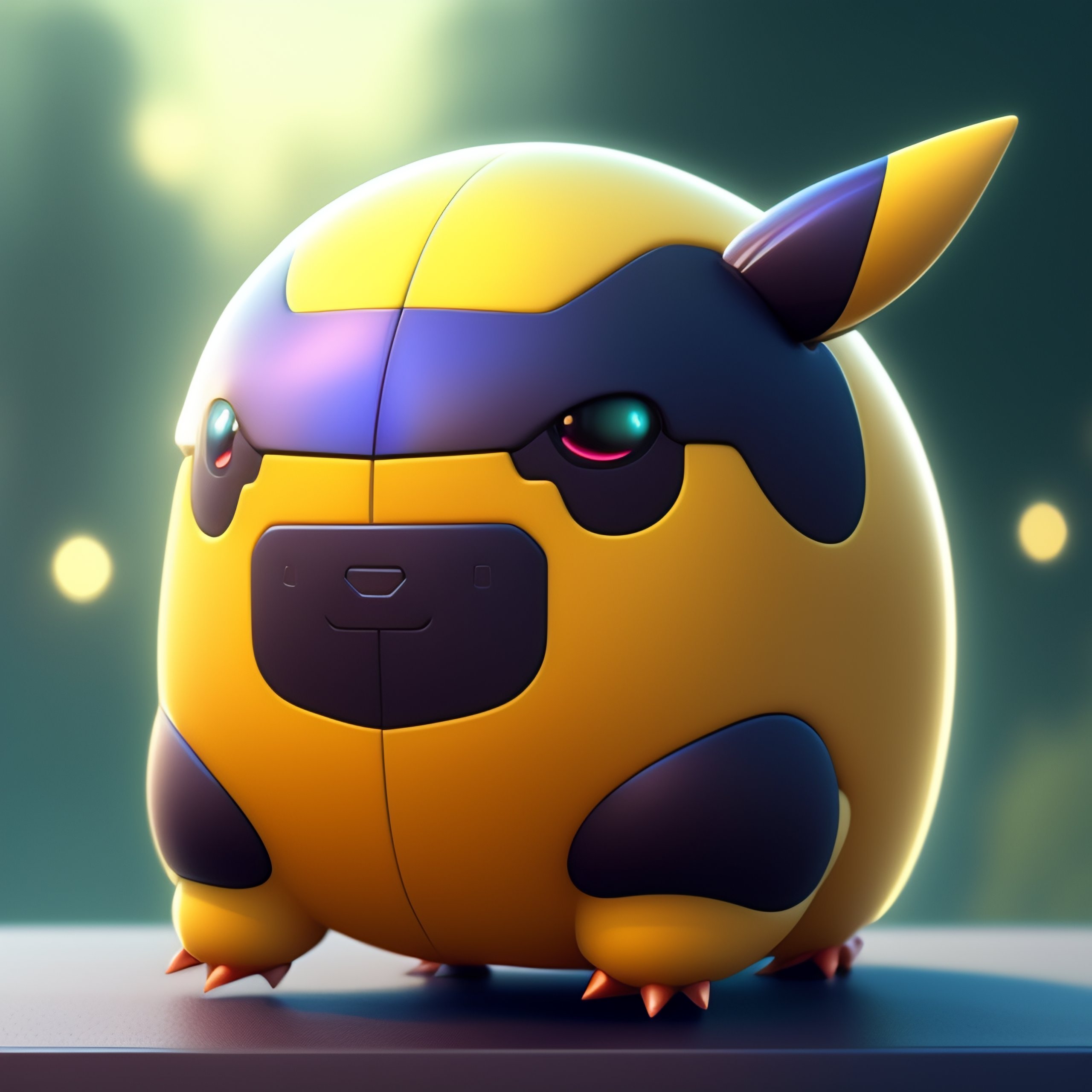 Lexica - A futuristic pokemon, big, legendary, cute, really cute, cozy ...