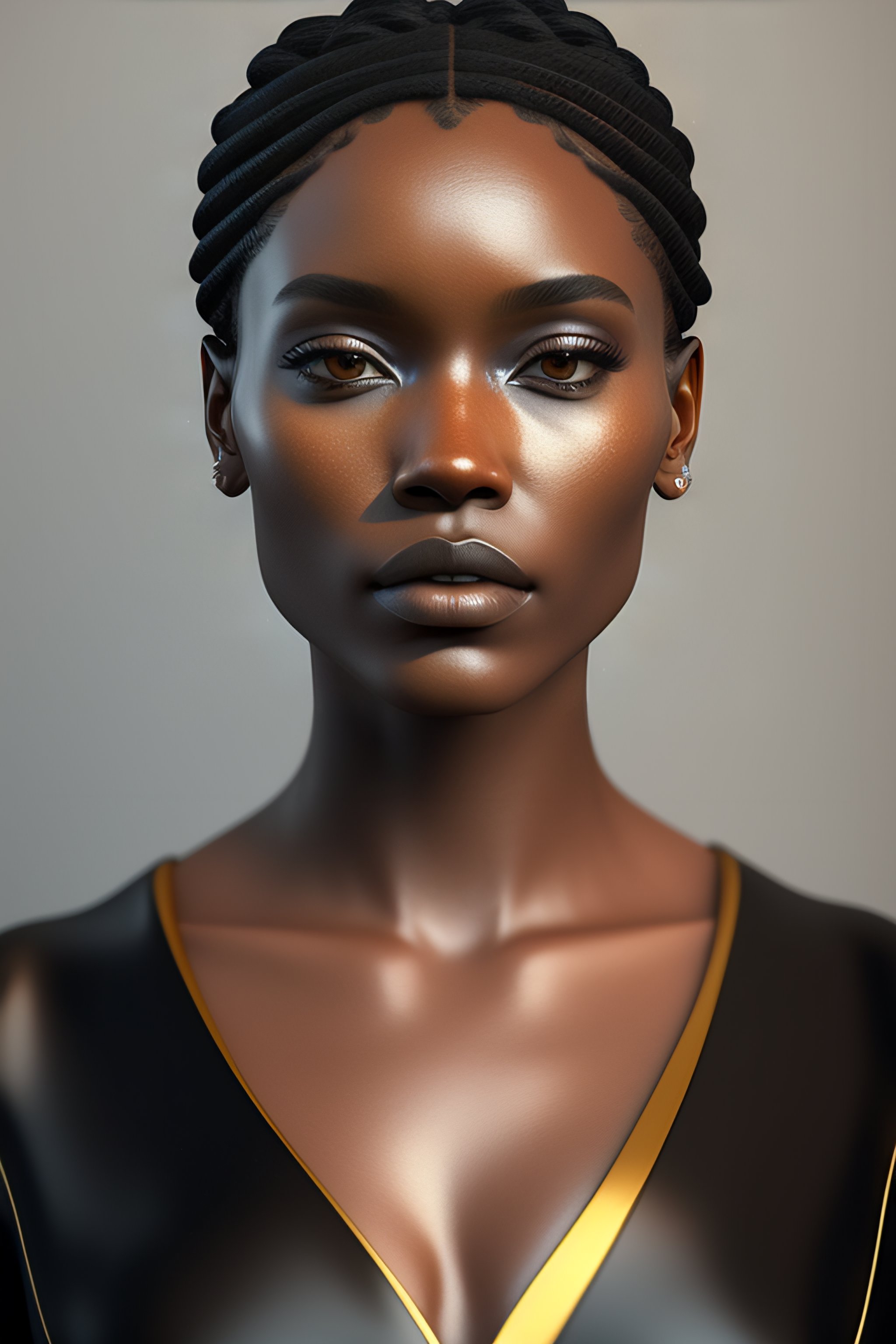 Lexica - Create a hyperrealistic render of a human model