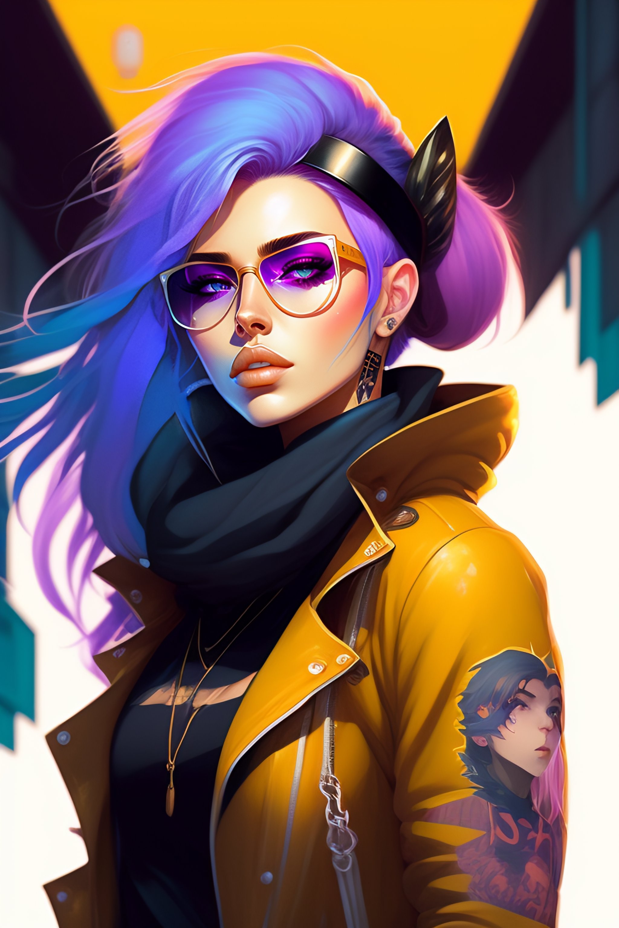 Lexica - Full body highly detailed portrait of a sewer emo punk ...