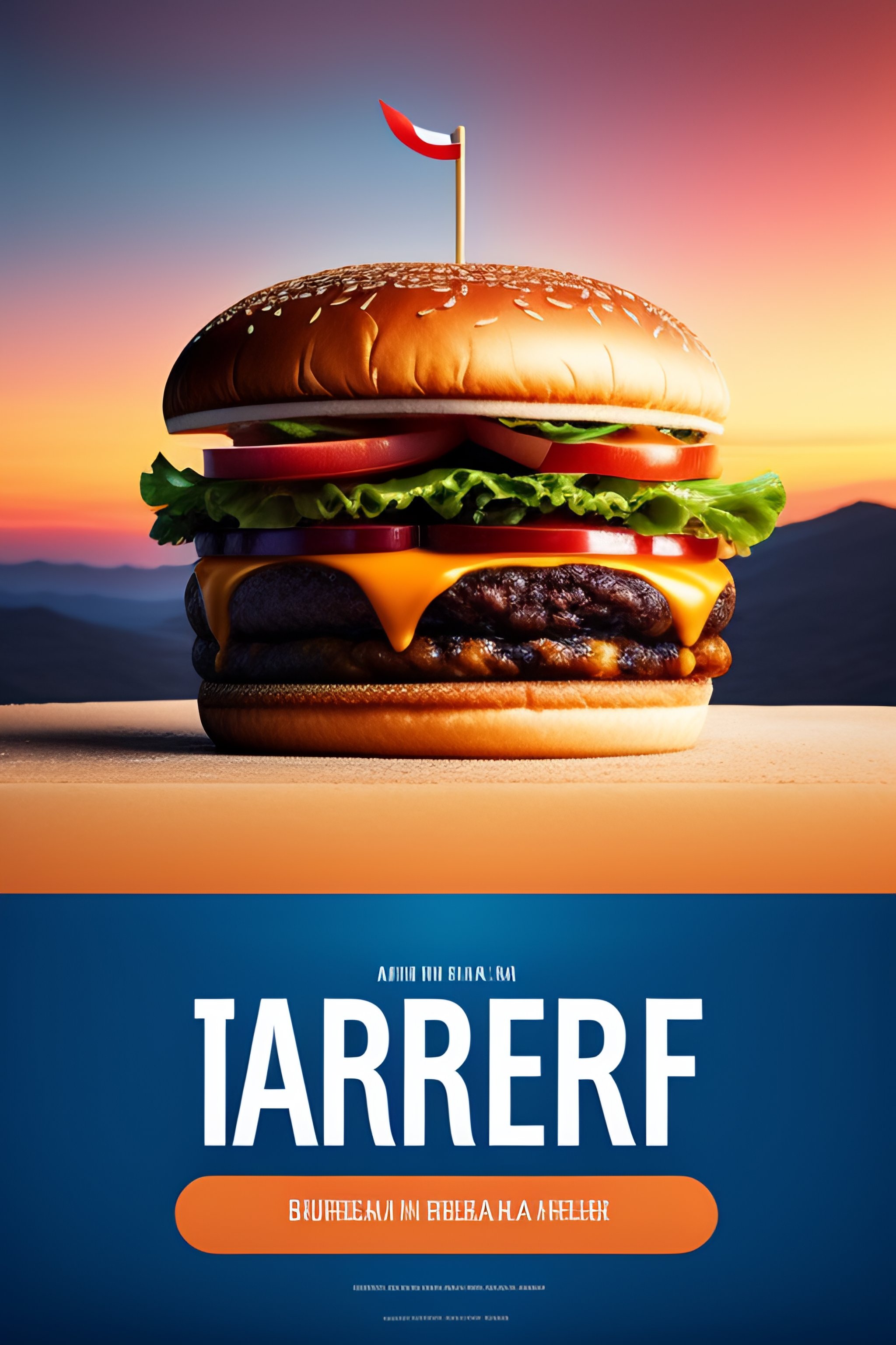 Lexica - A social media ad for a burger far apart High quality, digital ...