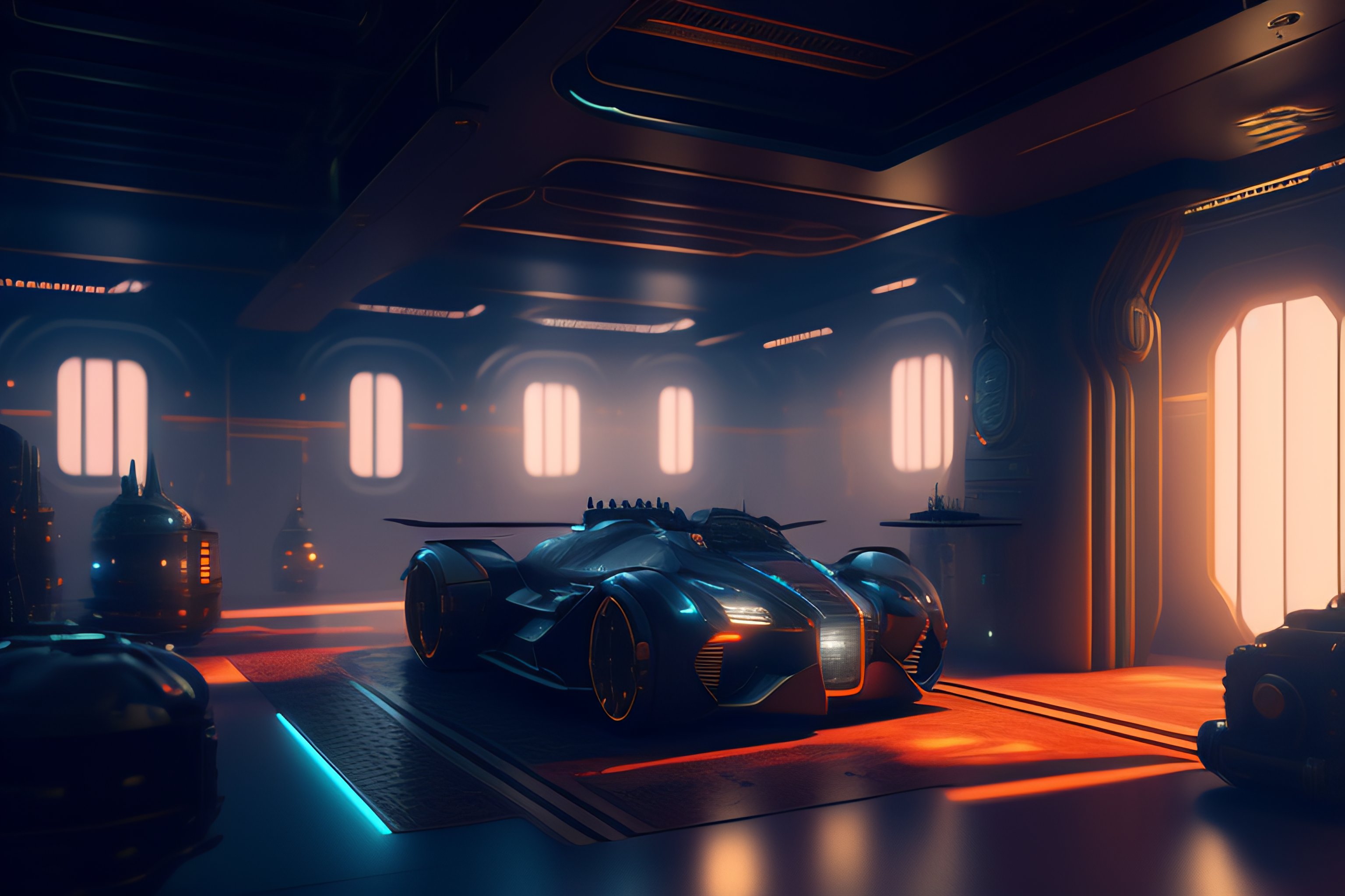 Lexica - Mechanized room, cyberpunk, intricate details, vray render ...