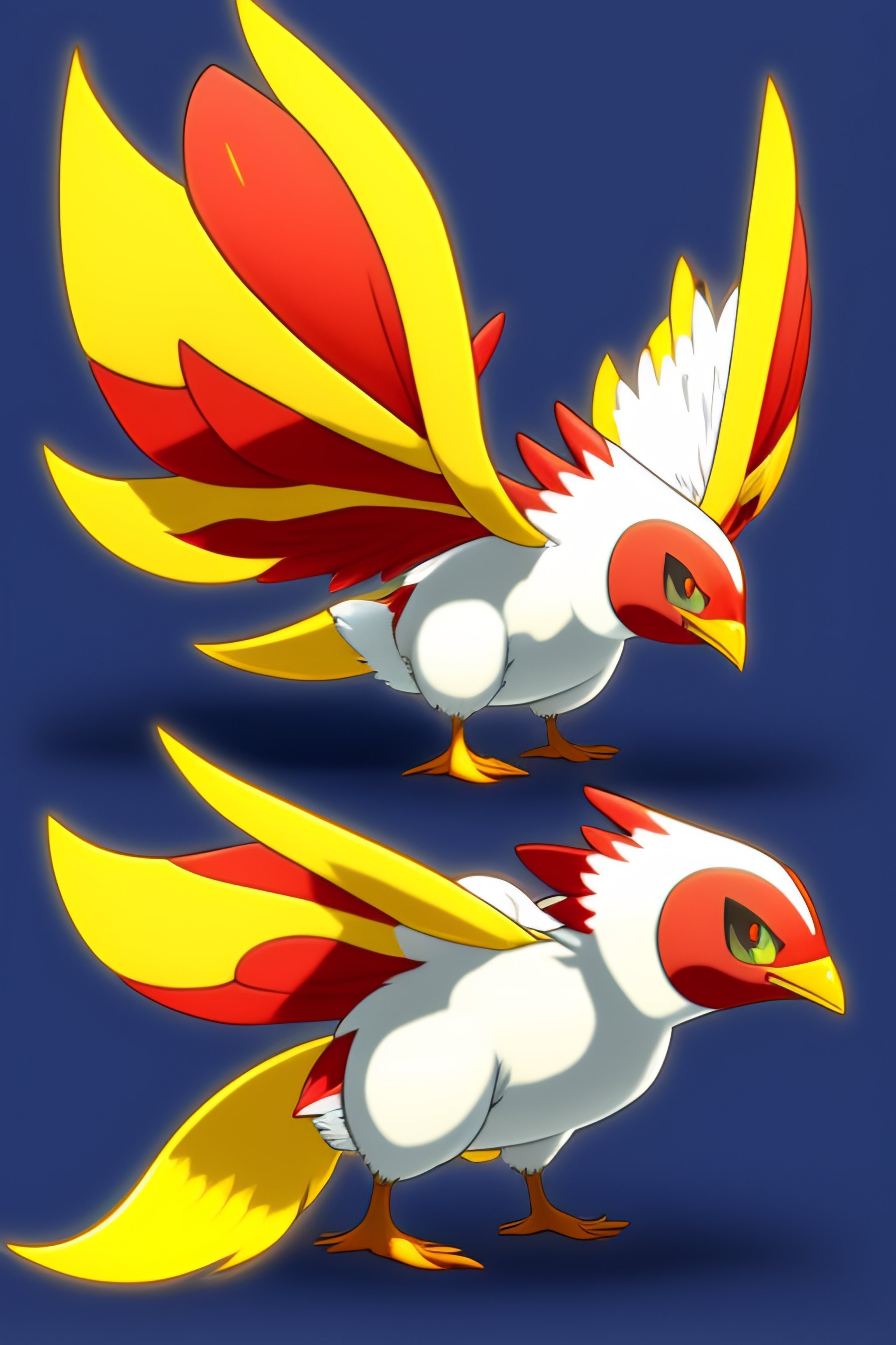 Lexica - Flying and fire type Pokemon based on a seagull, controls the ...