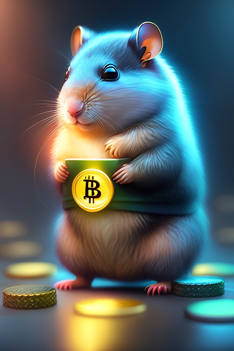 Lexica - Serious hamster holding bitcoin coin in paws, 2077 ...
