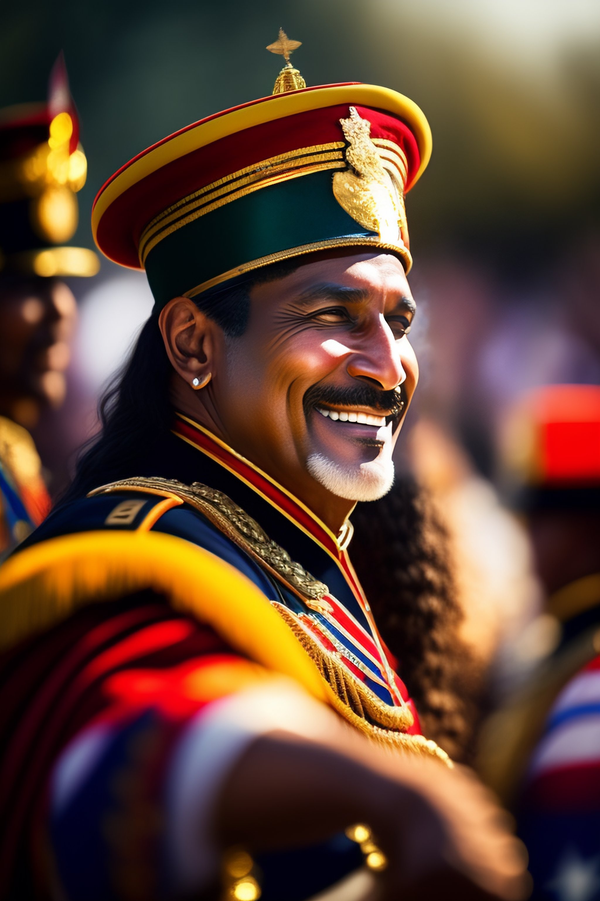 Lexica - The chief of the army dancing and people laugh, celebrate ...