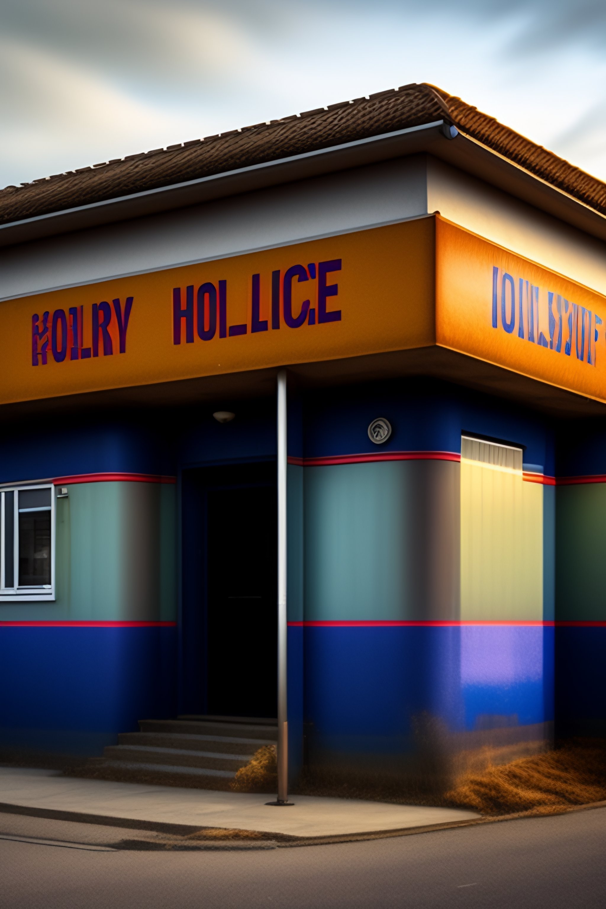 Lexica - Messy police station with nobody