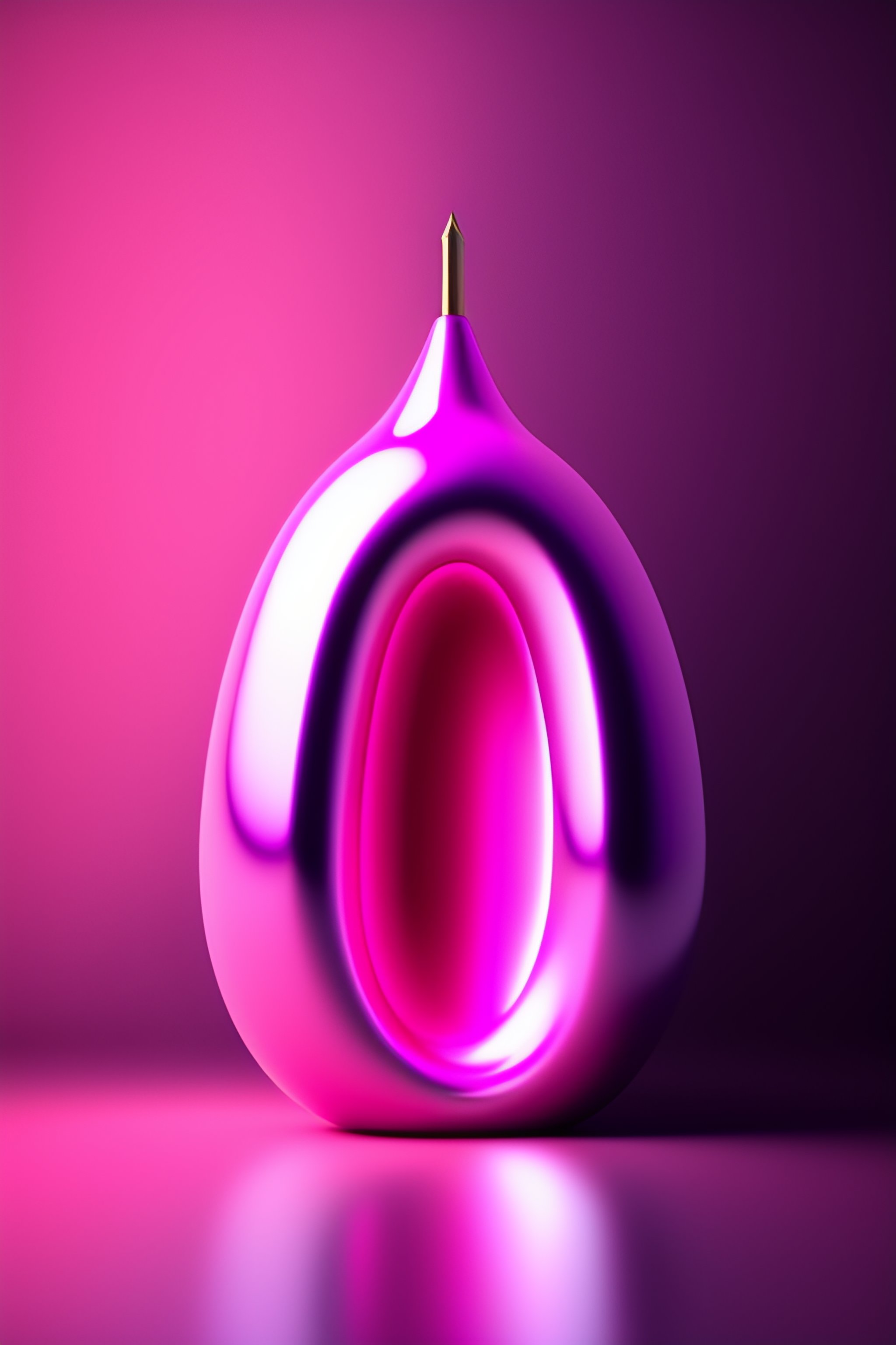 Lexica - A 3D Unreal Engine render of a pink hypo on a desaturated pink ...