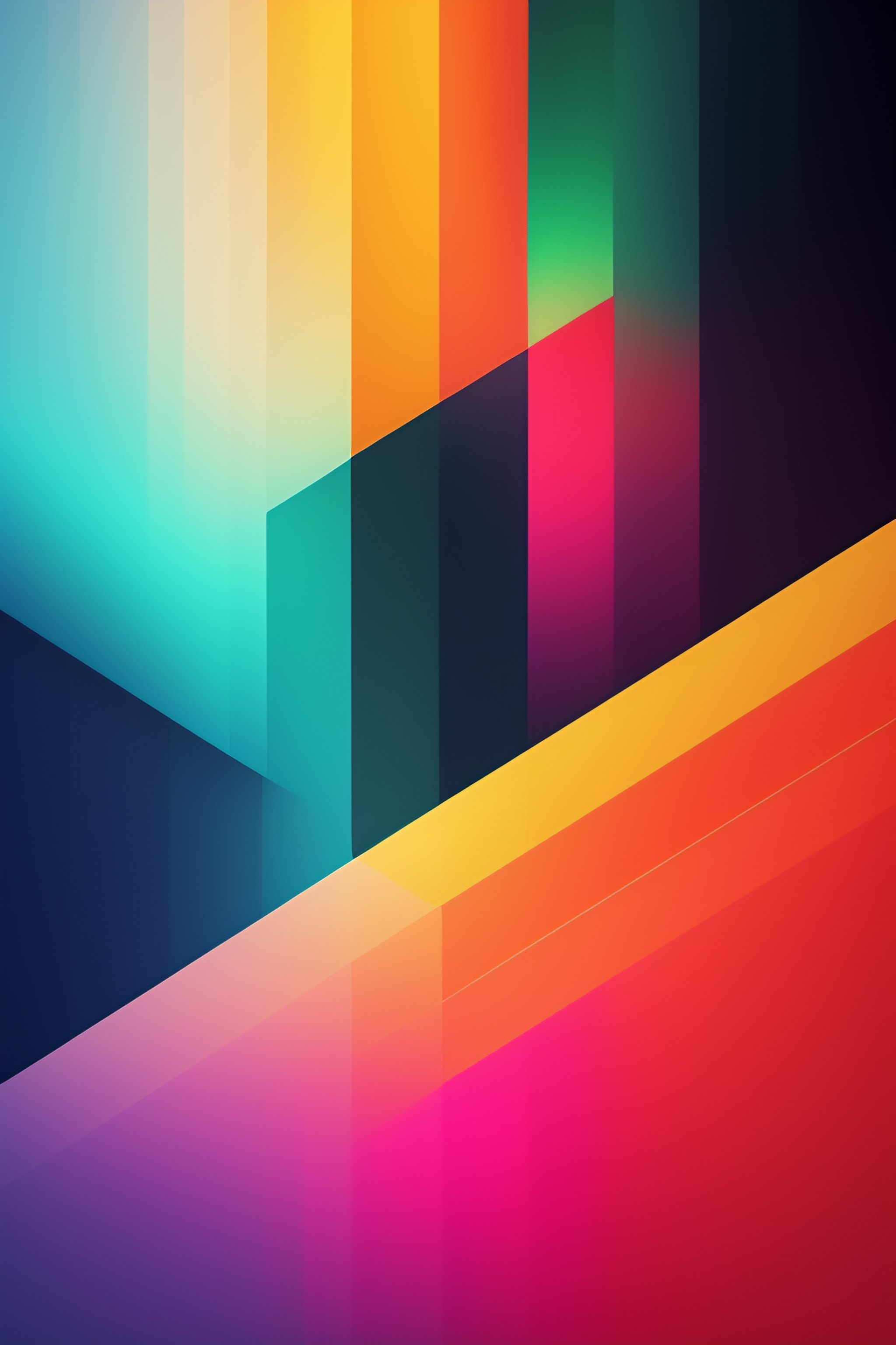 Lexica - Abstract desktop wallpaper, modern, flat, color palette ...
