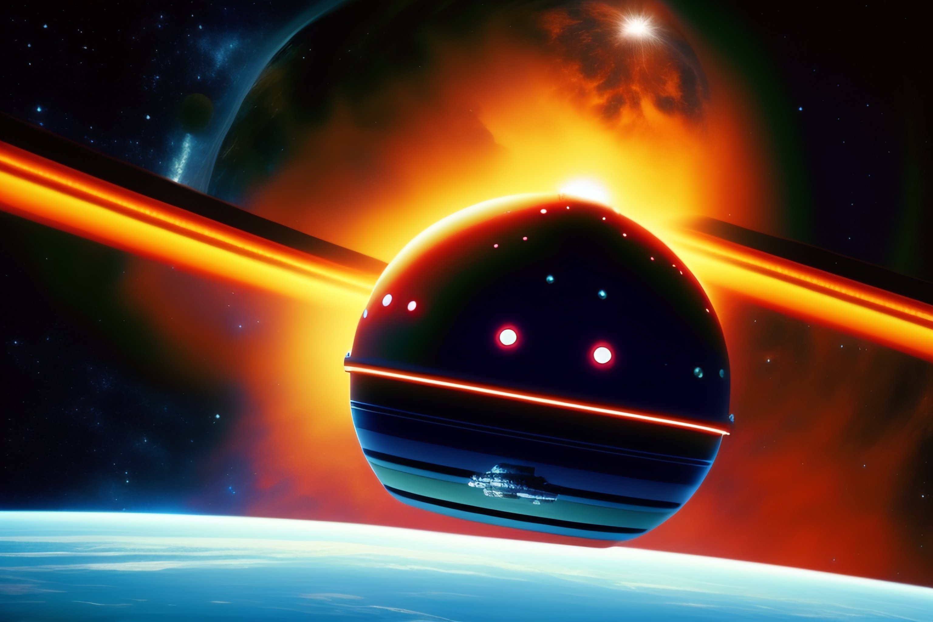 Lexica - Scene from Space Invaders movie