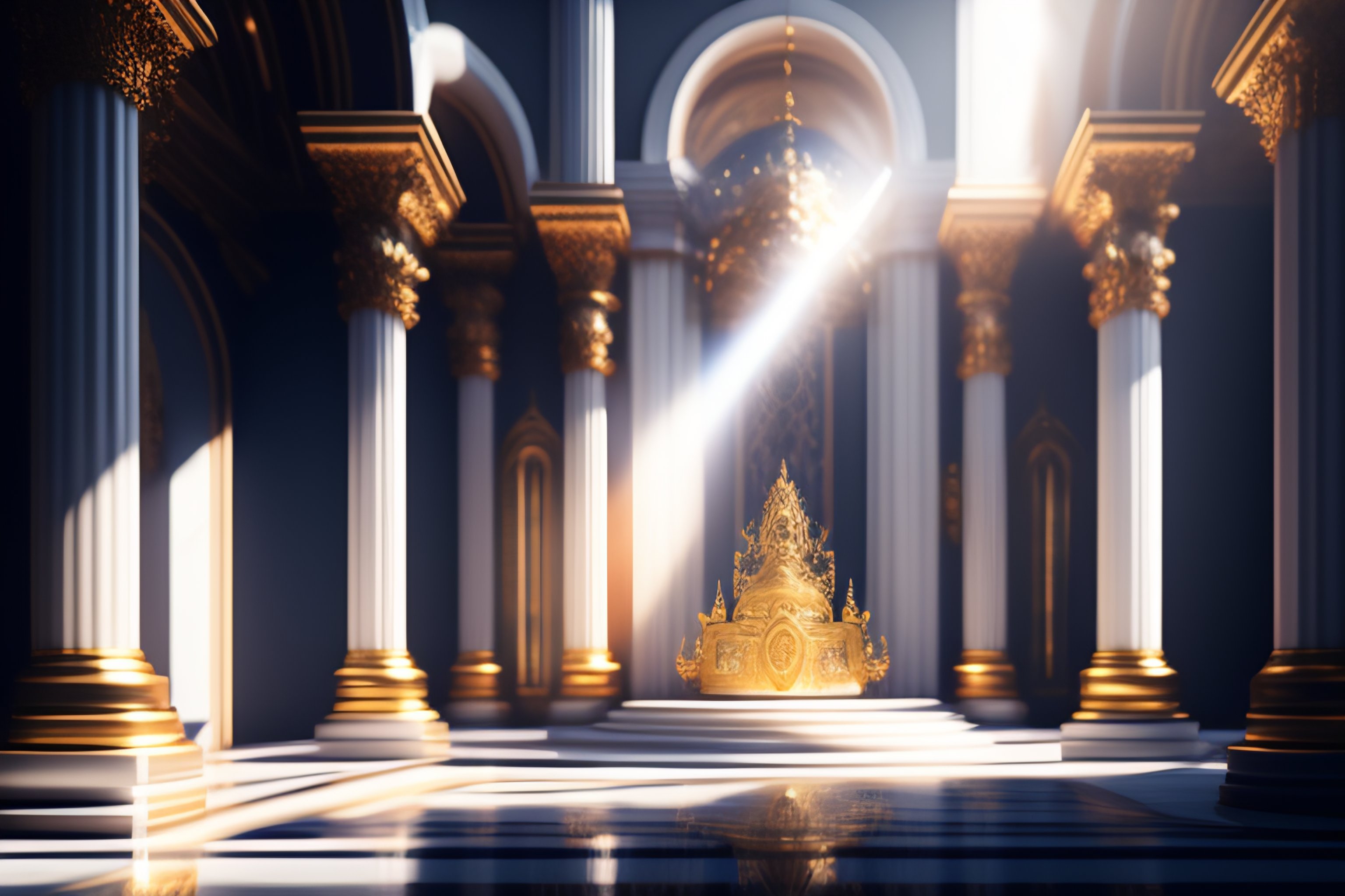 Lexica - Wide angle shot of noblemen standing in a fantasy throne room ...