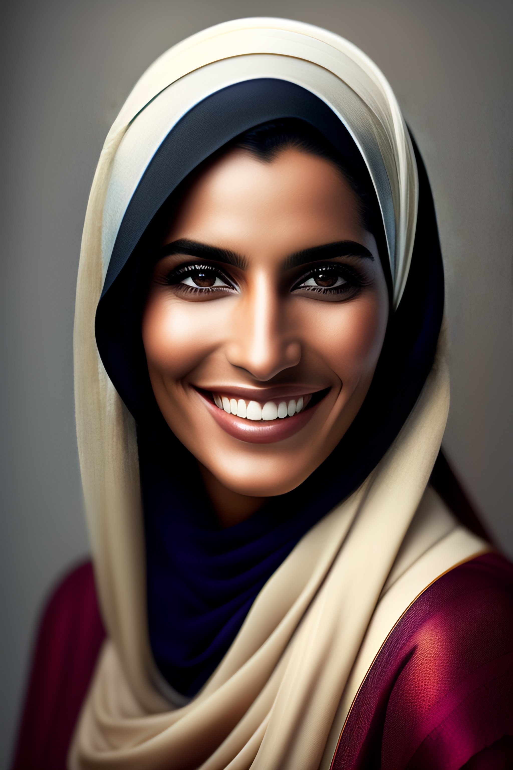 Lexica - Photography of a happy, modern saudi-arabian beautiful woman ...