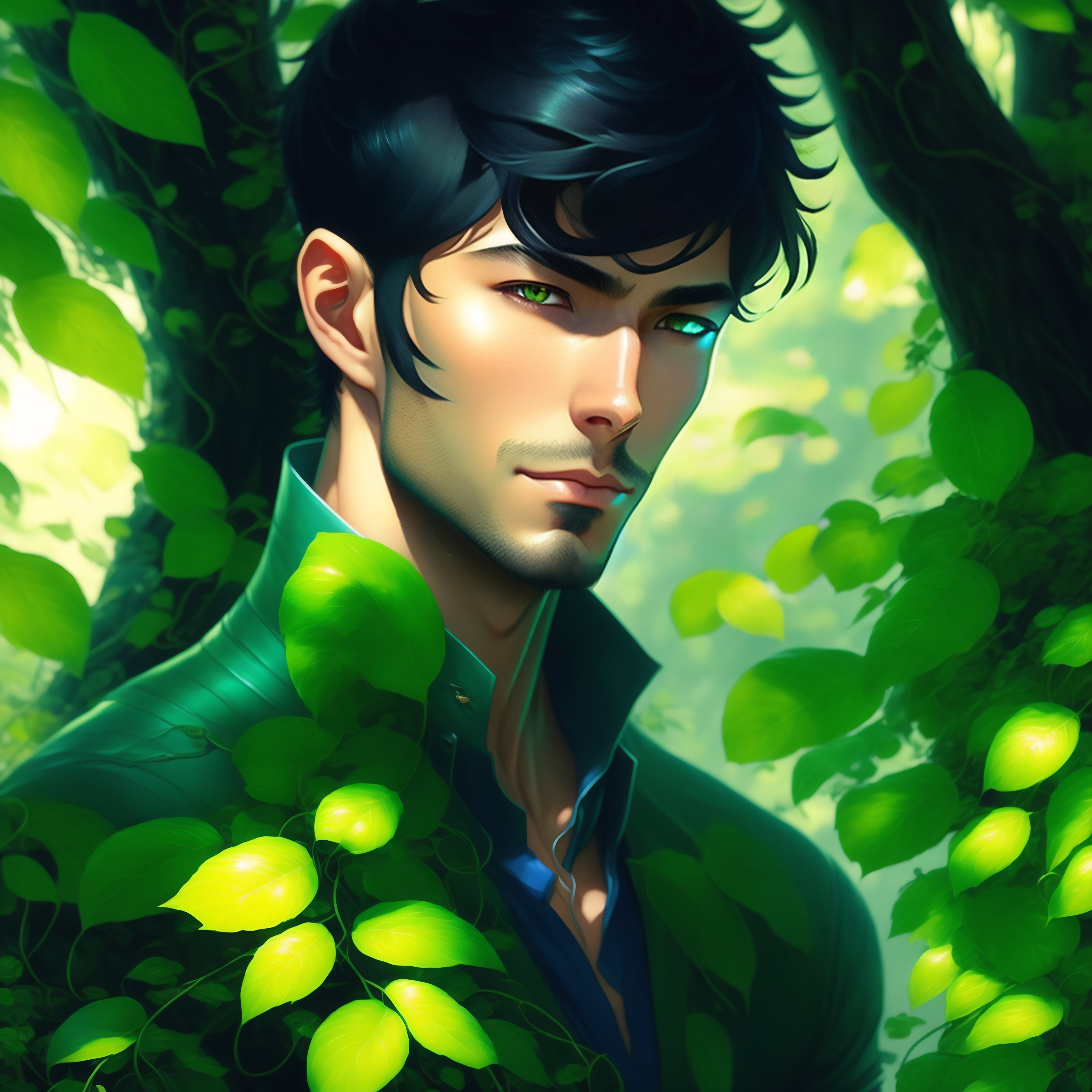 Lexica - Anime key visual of a 30yo developer man, short crew cut ...