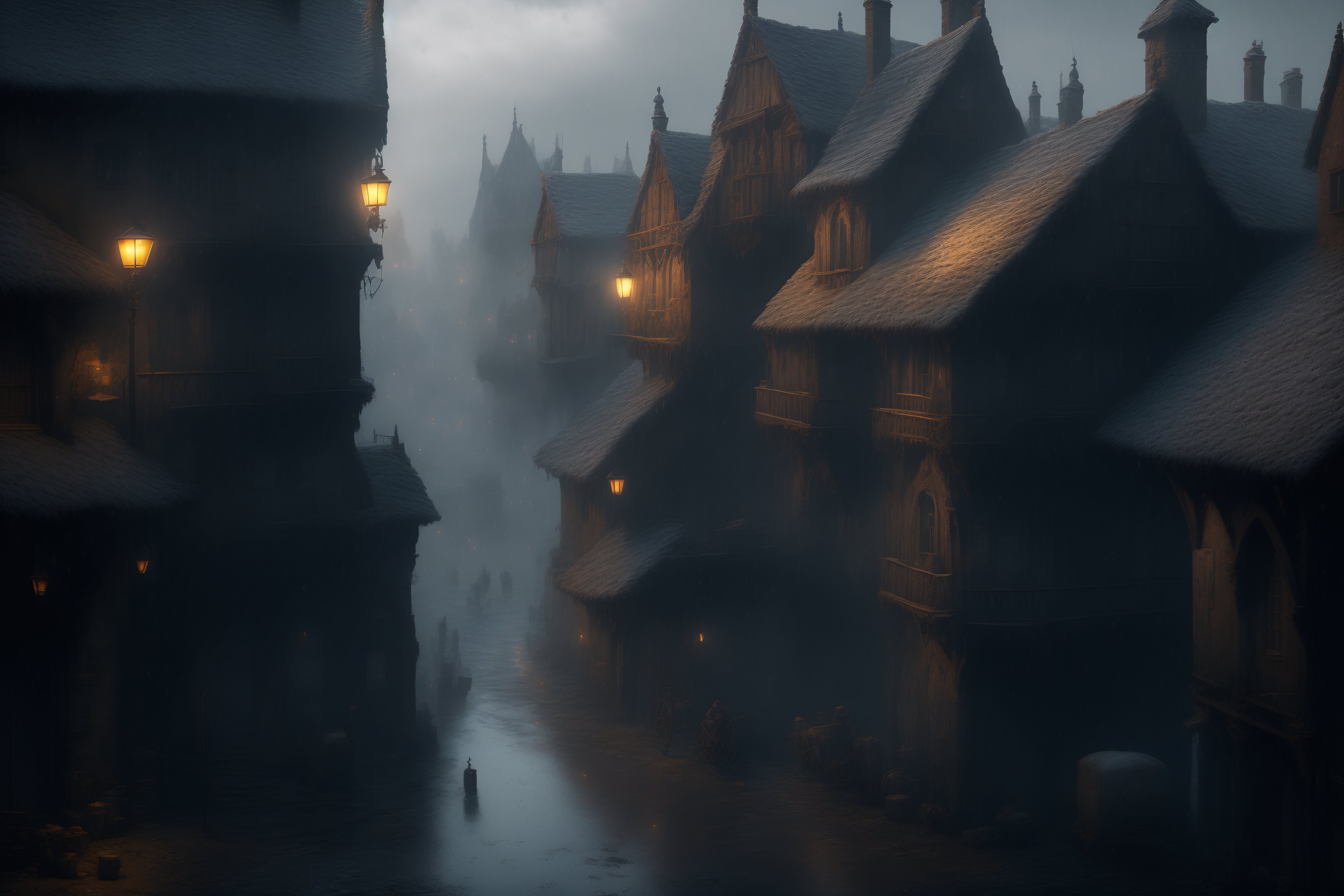 Lexica - An ultra detailed oil desaturated painting a dark, gritty ...