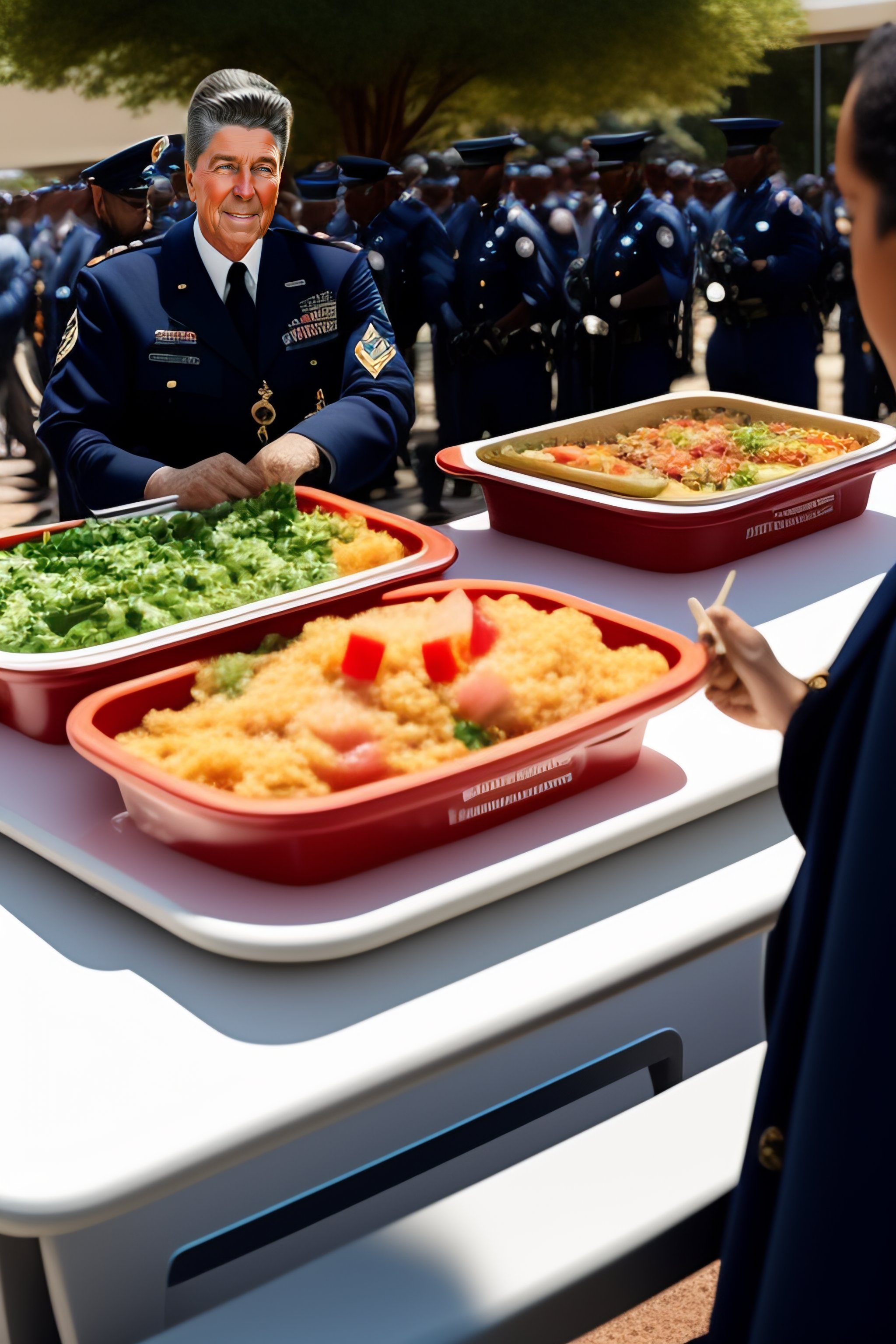 Lexica - Reagan giving free lunch on campus