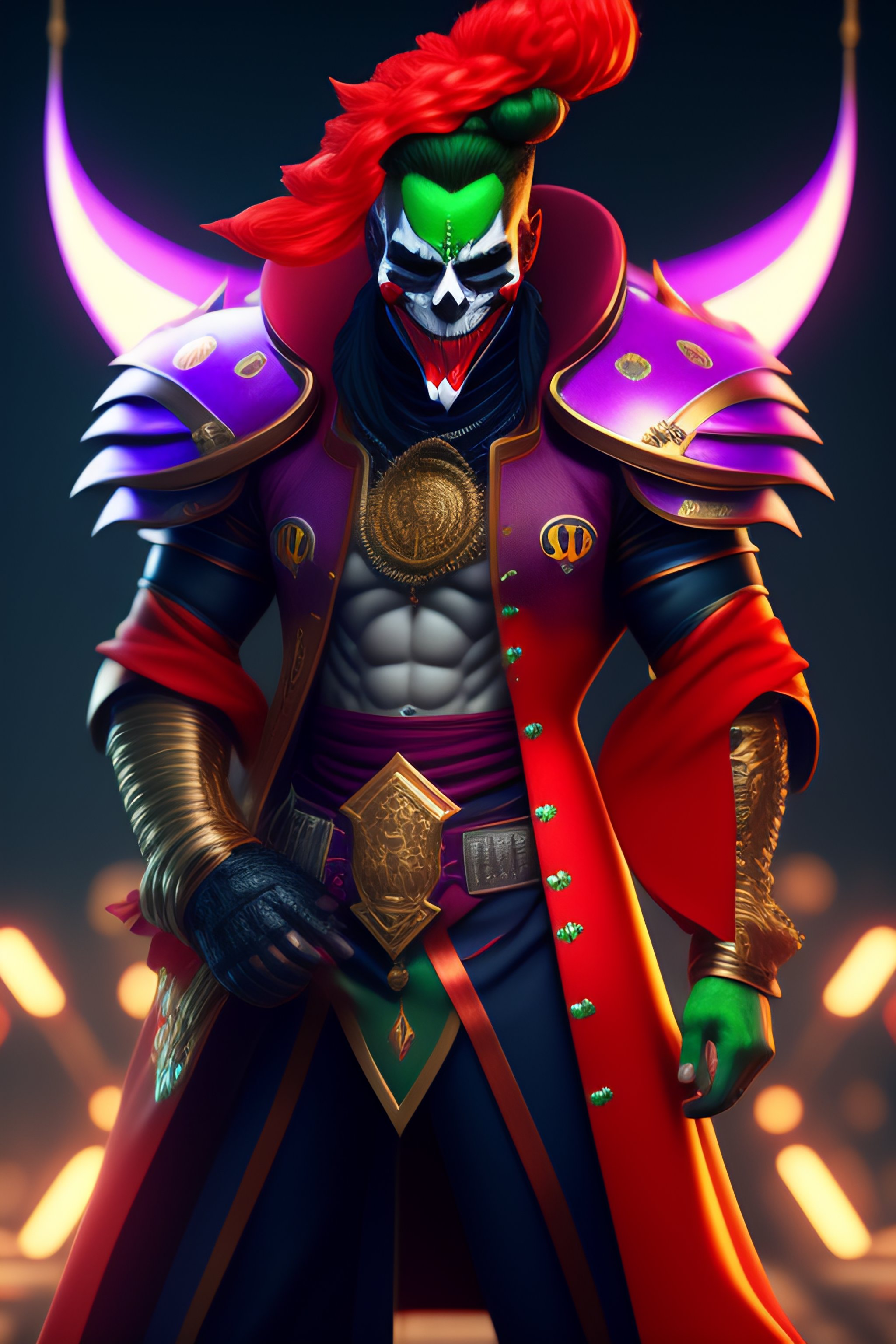 Lexica - An extremely complex mobile phone, skull joker ninja suit ...