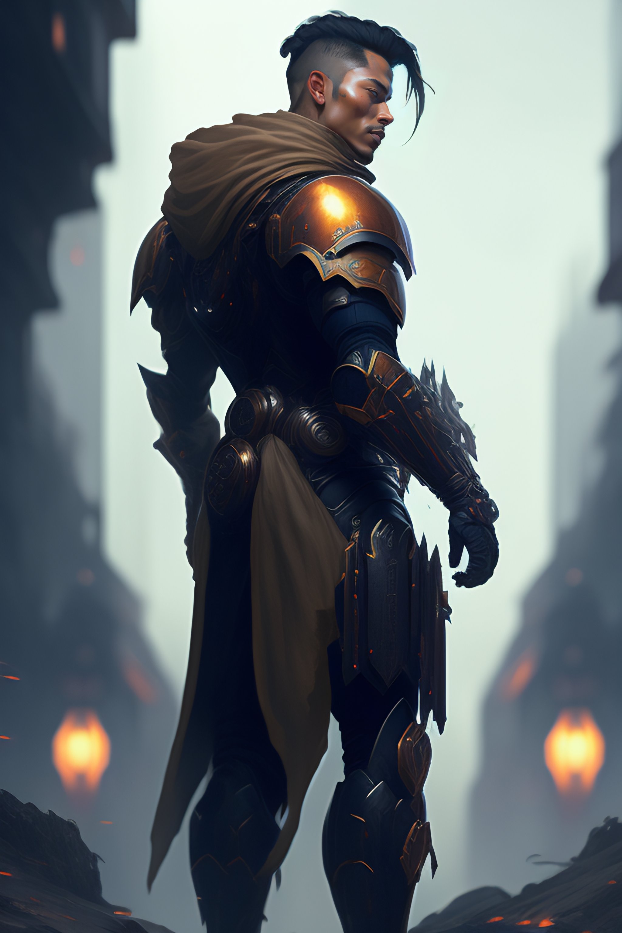 Lexica - Male Cyborg, warhammer 40k, full body shot, Horror, Claw Hands ...