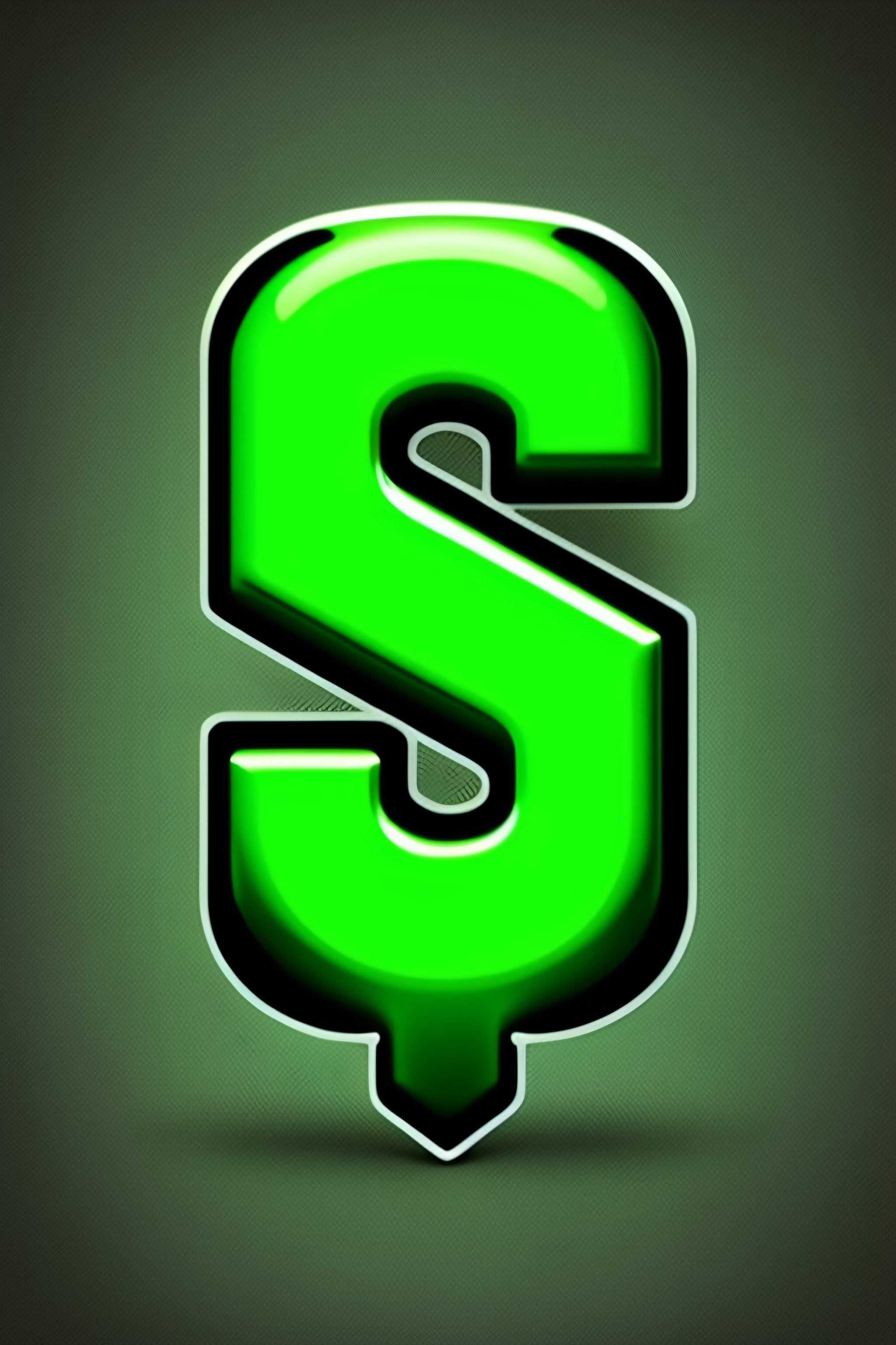 Lexica - Logo hand emoji 2d green fist pc letter handpainted