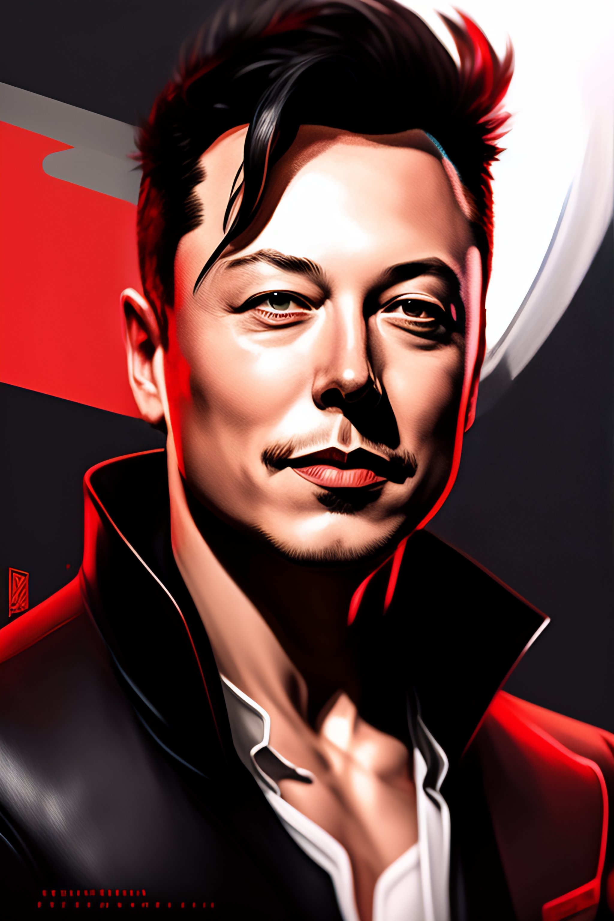 Lexica - Highly detailed portrait of elon musk, by Dustin Nguyen ...