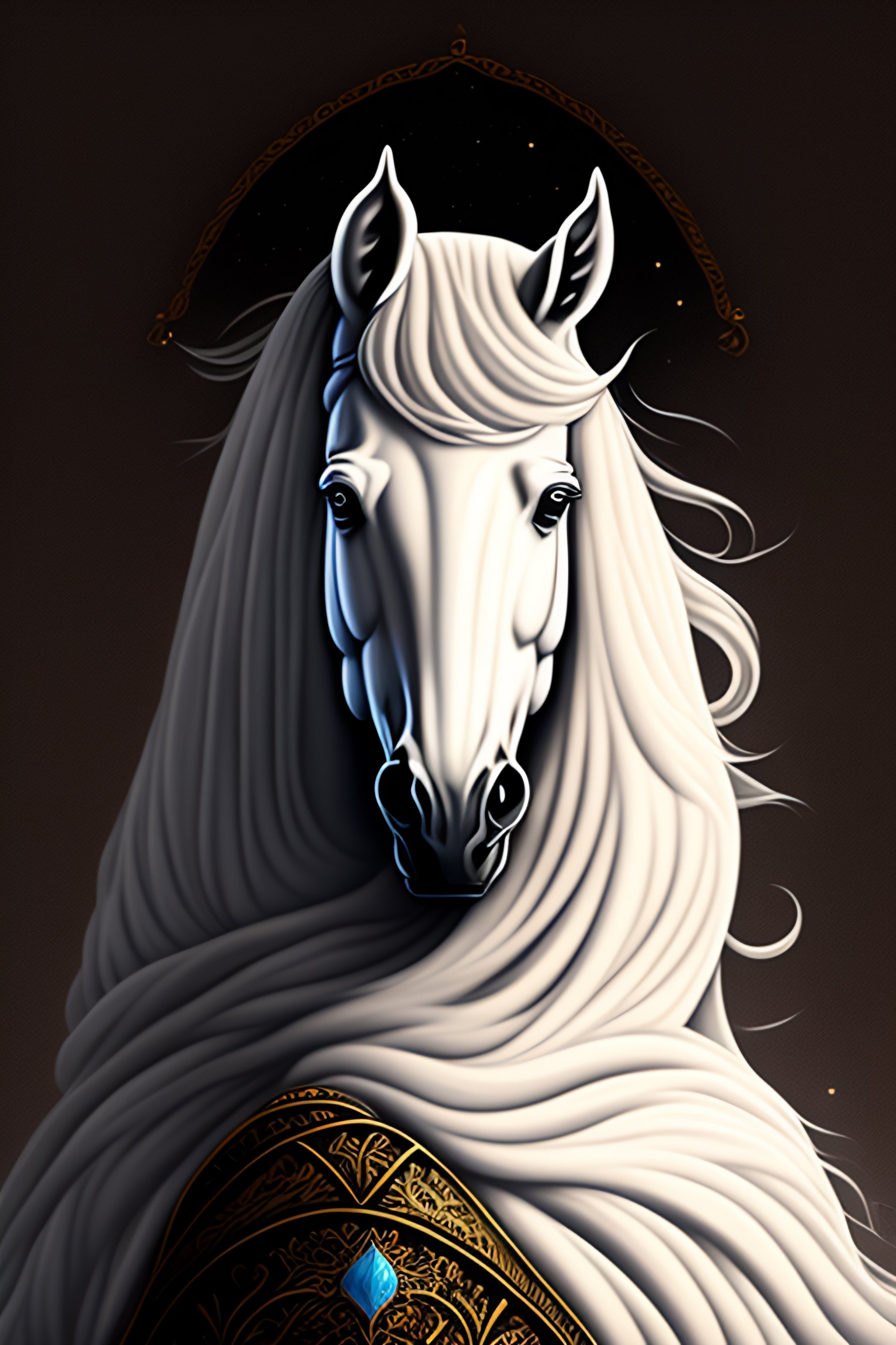 Lexica - Dullahan, medieval art, illustration, line art