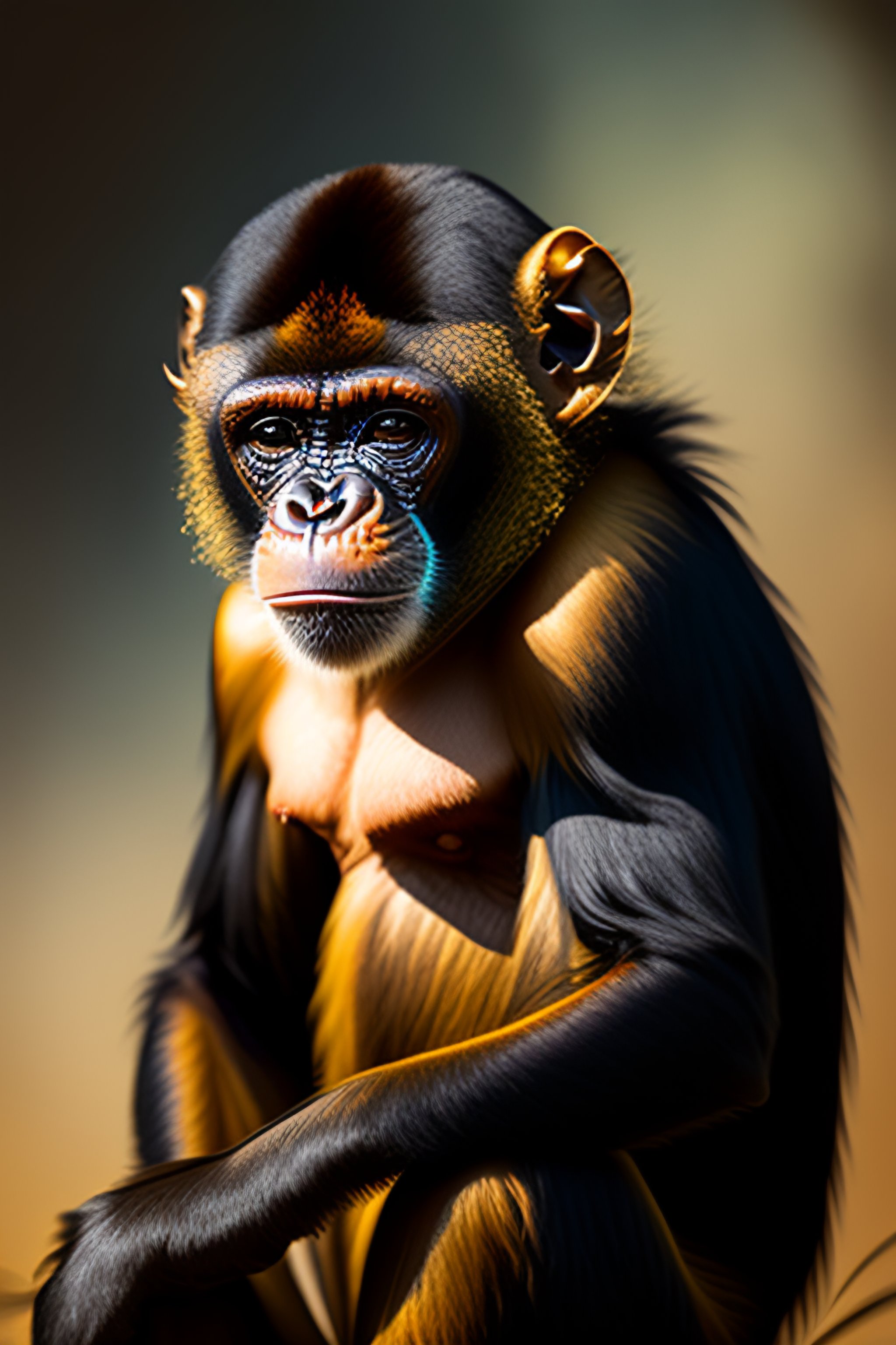 Lexica - Rococo bonobo monkey