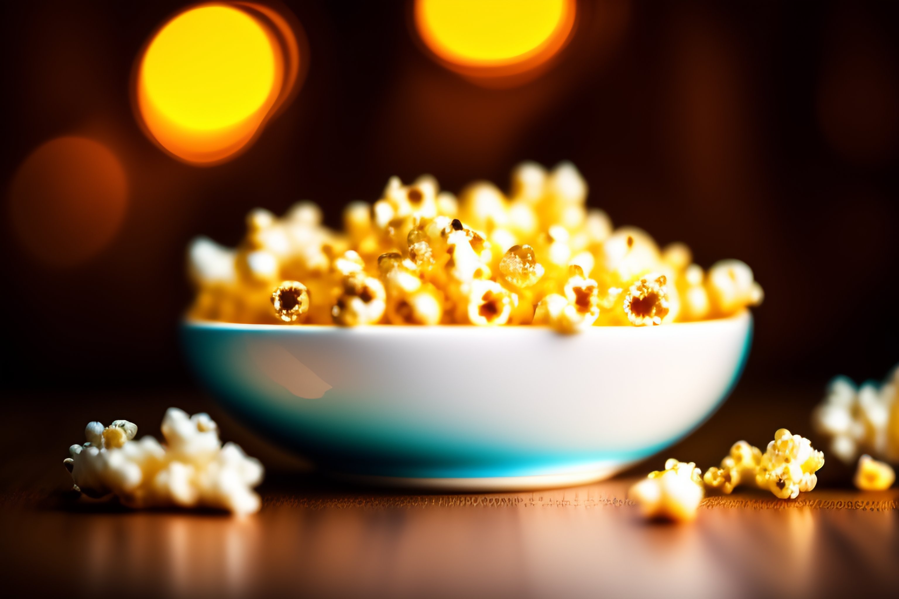 Lexica - Photograph of popcorn, sigma 85mm f/1.8, depth of field, high ...
