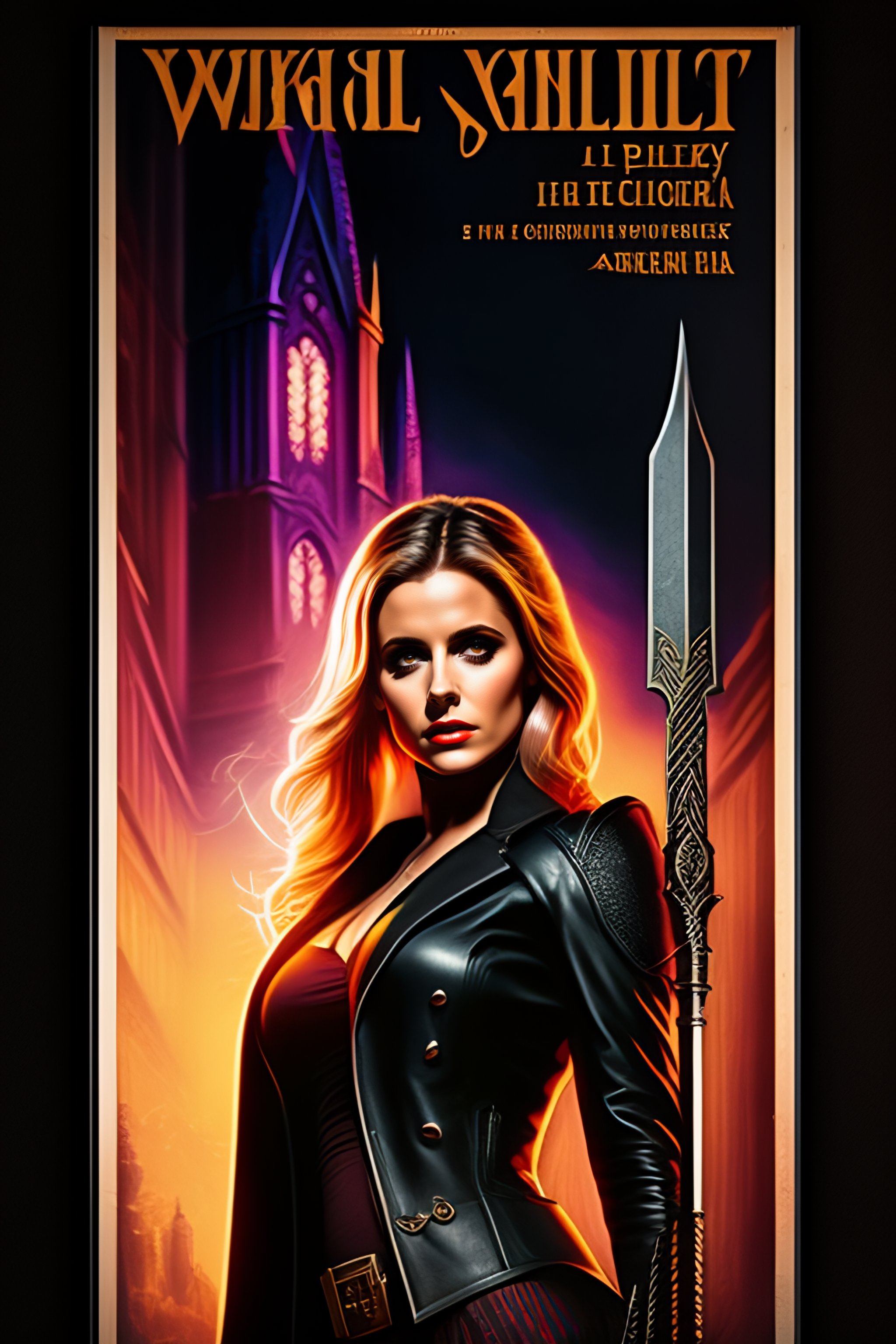 Lexica - Buffy the vampire slayer, with cyberpunk clothing of black ...