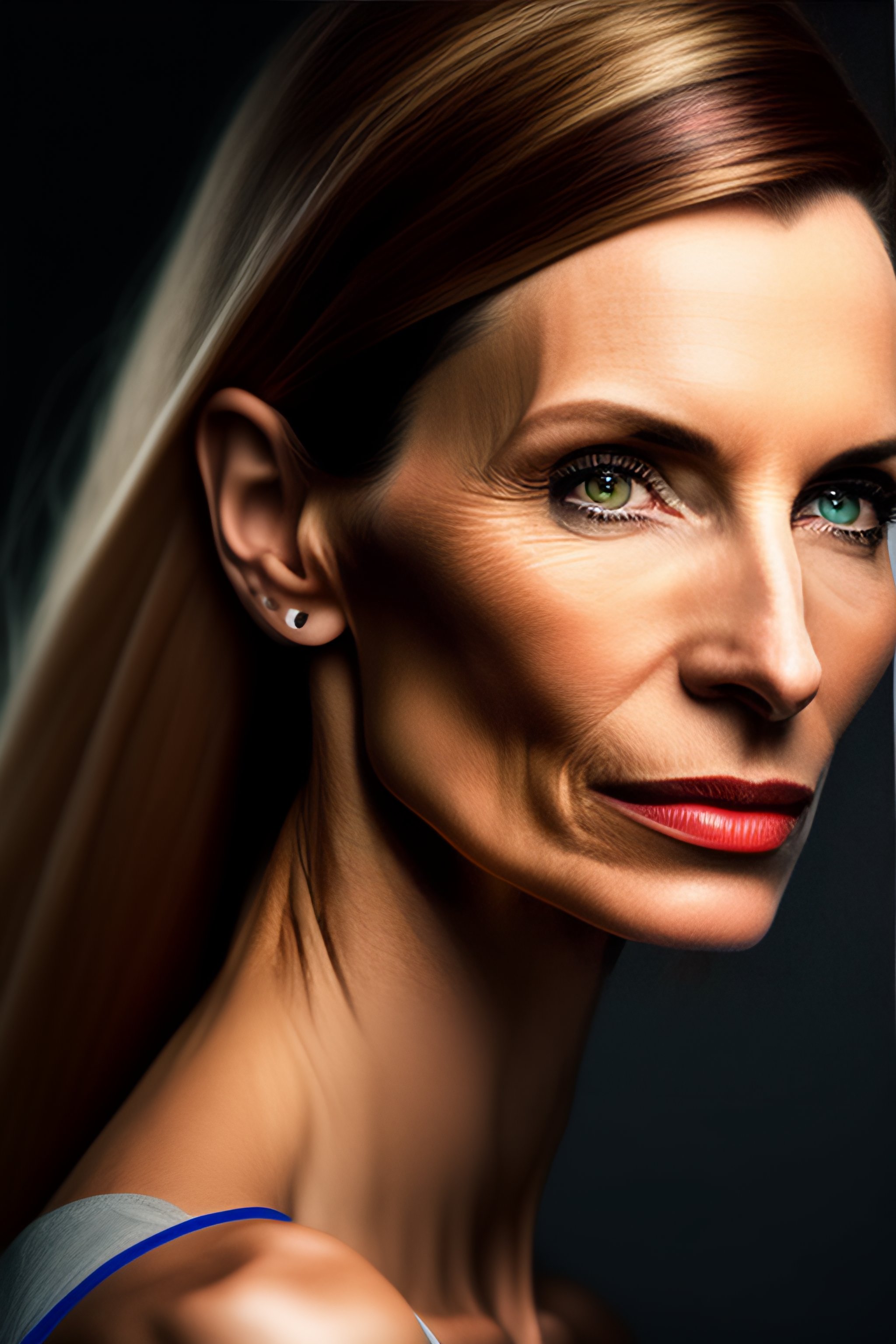 Lexica - Scary skinny tall pale woman with scars on her face, with ...