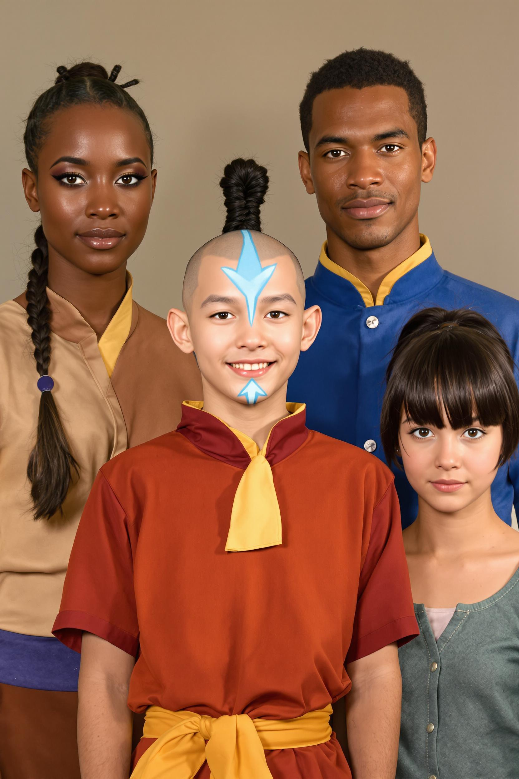 Lexica - The kids from Avatar The Last Airbender as humans