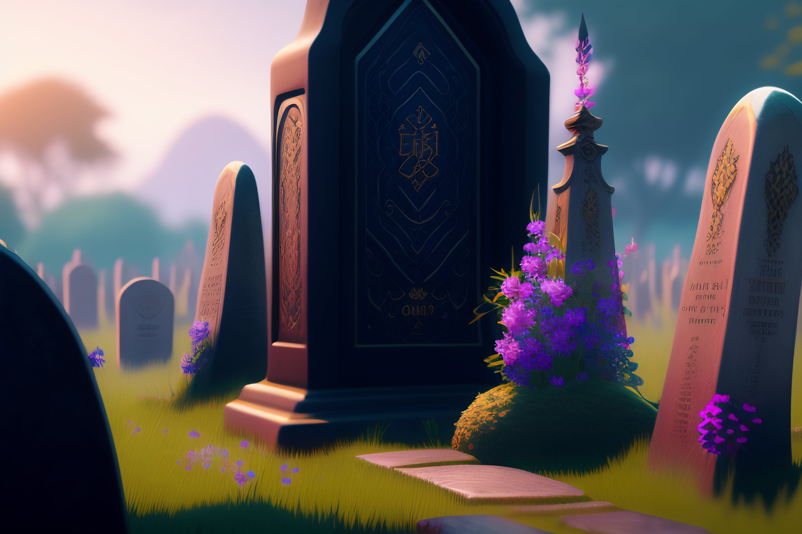 Lexica - Graveyard with headstones, highly detailed, photorealistic ...