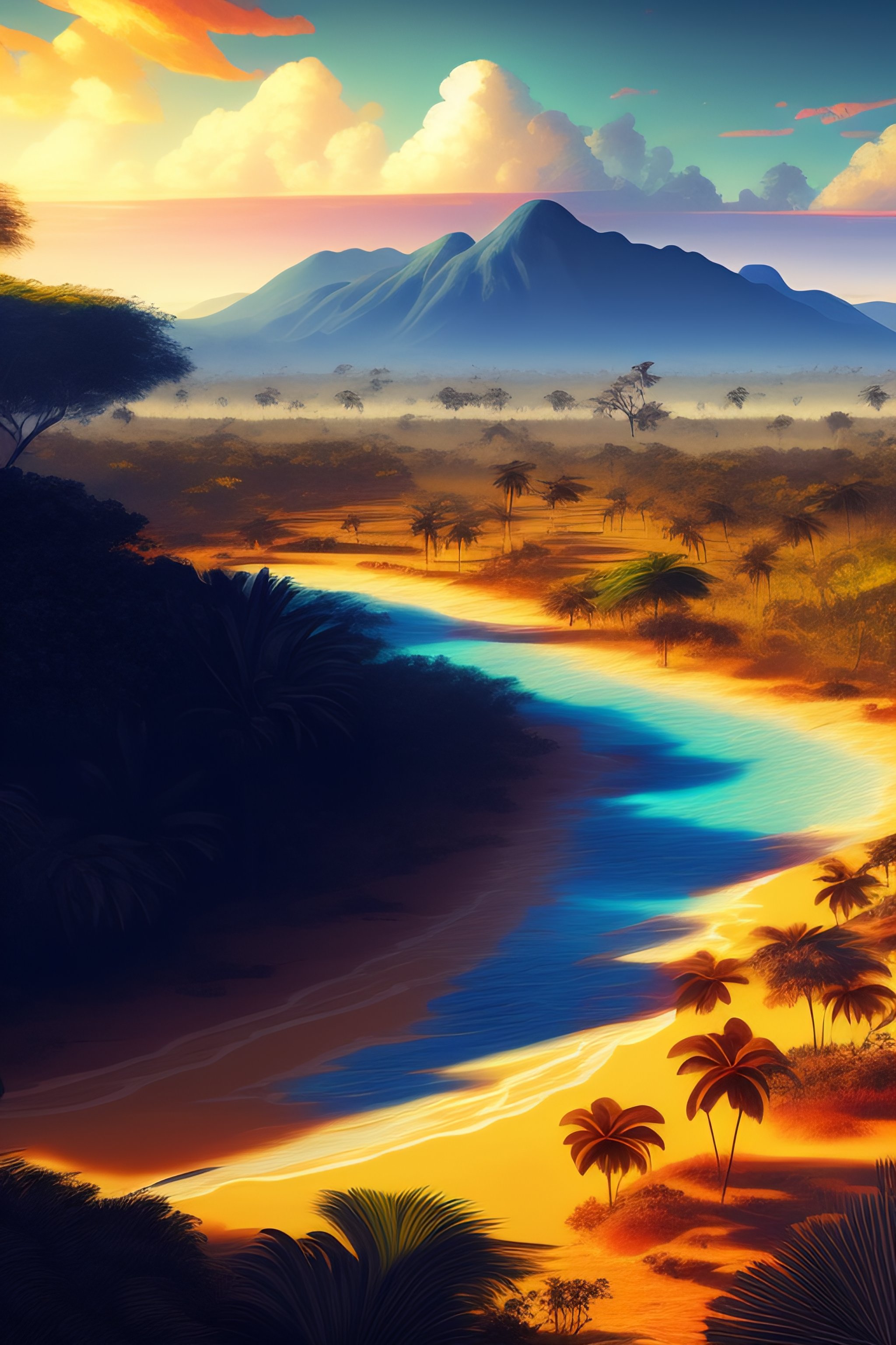 Lexica - Hand drawn illustration of an epic and dramatic war scene in ...