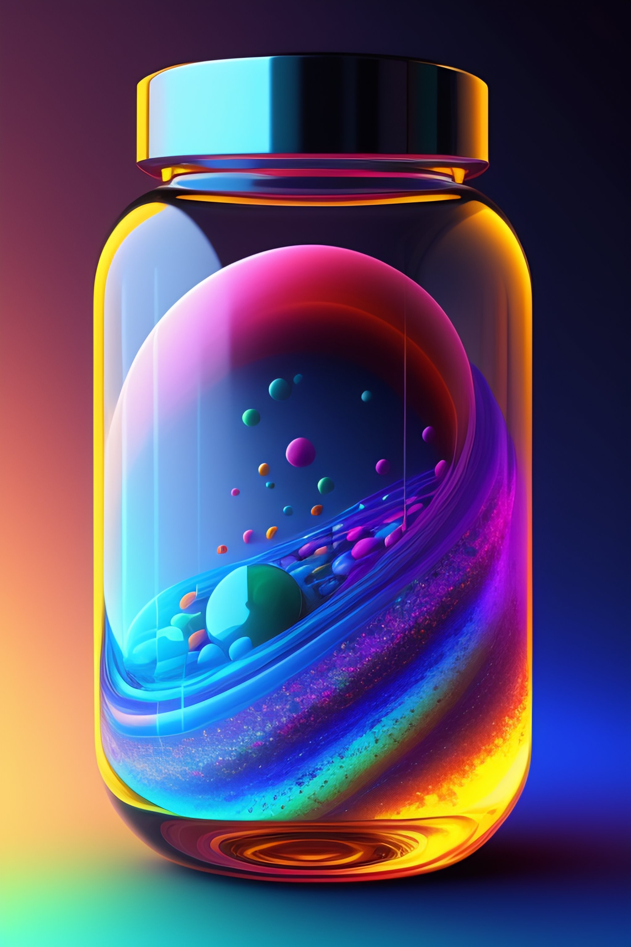 Lexica - Concept art. illustration. sci - fi. multicolour pills in a ...
