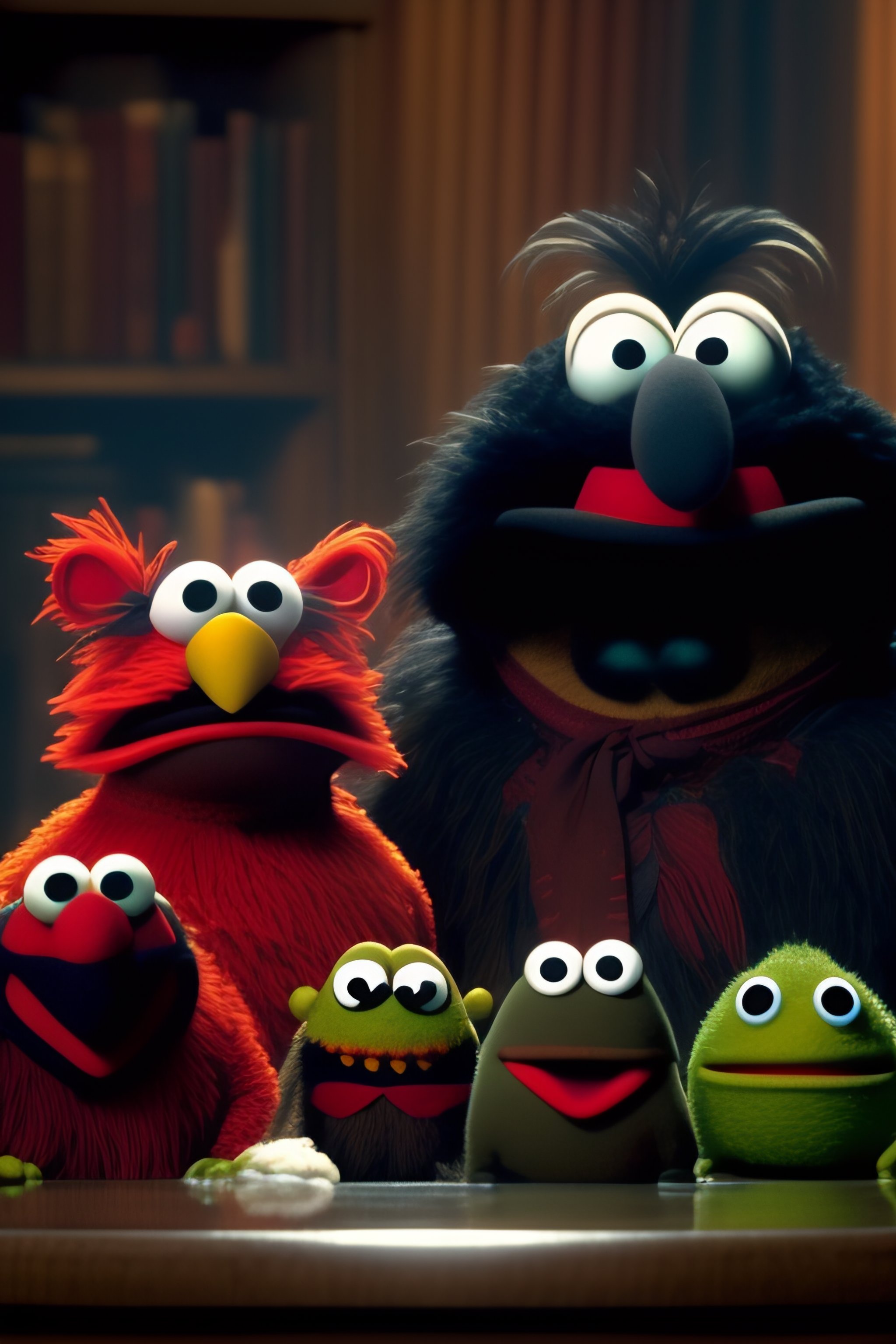 Lexica - Evil sinister muppets, dark, dingy,