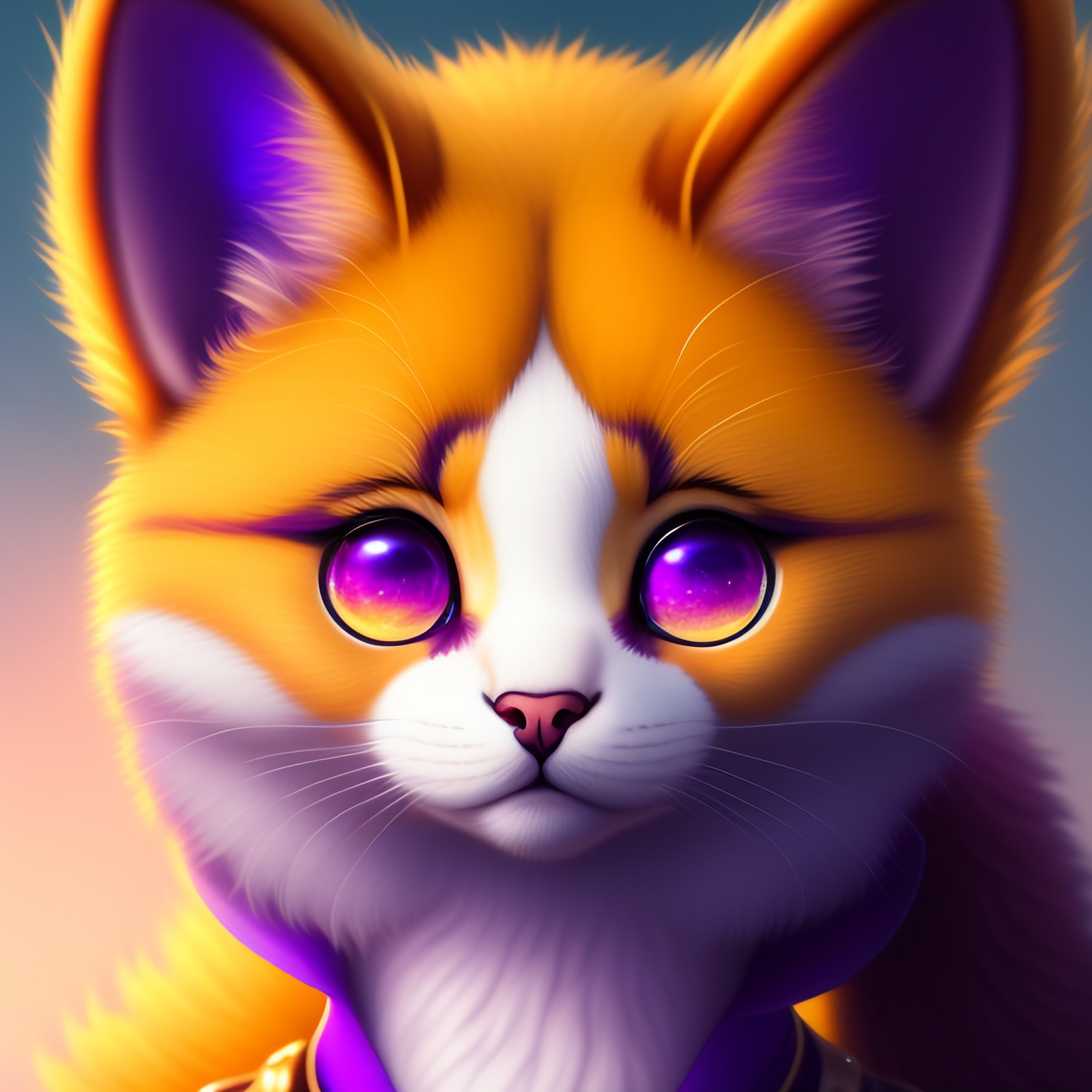 Lexica - A furry with lavender and yellow fur digital art cute anime ...