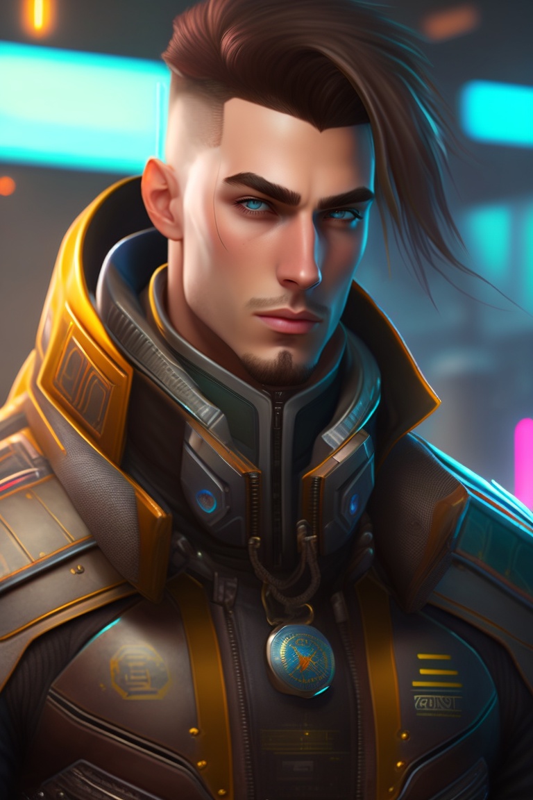 Lexica - Cyberpunk lock, reyalastic male full hd