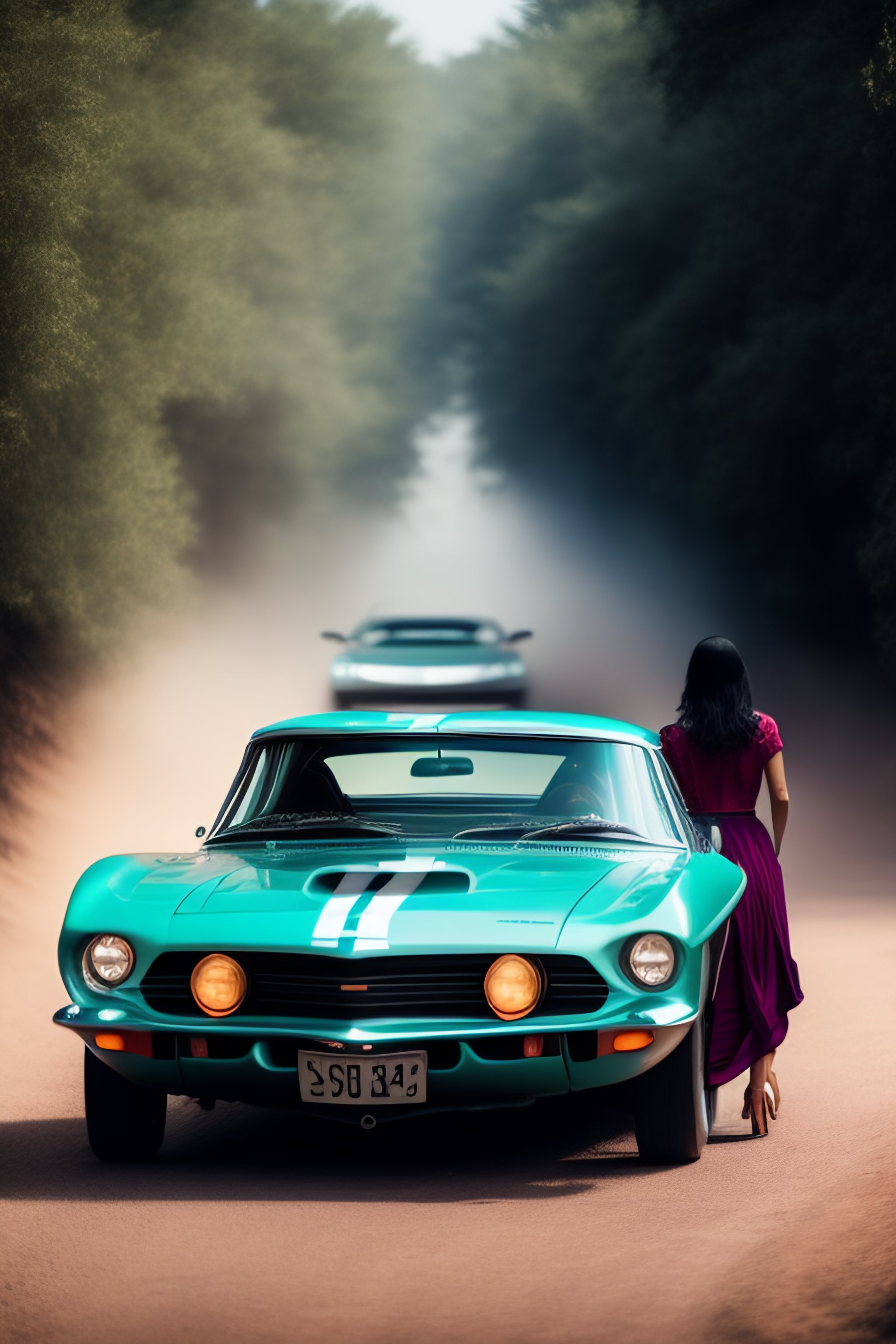 Lexica - Woman driving a car