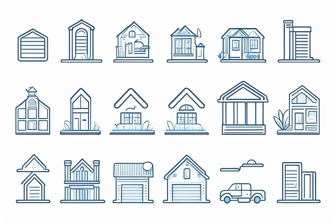Lexica - Real Estate minimal thin line web icon set. Included the icons ...