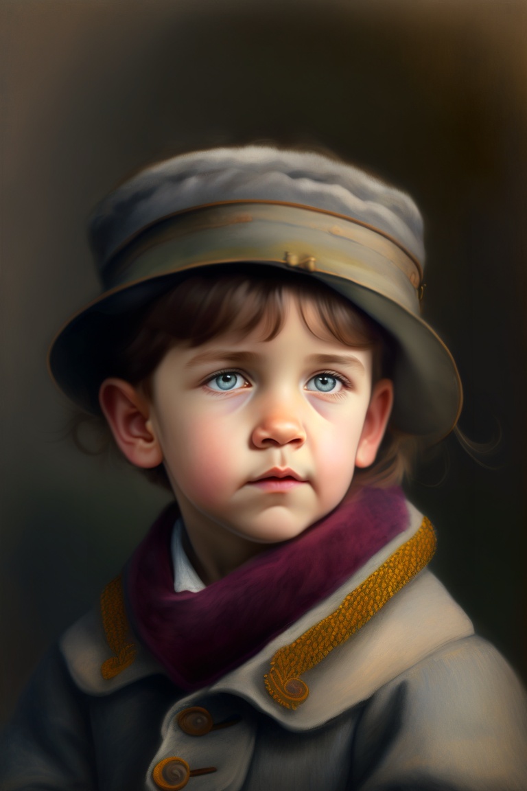 Lexica - A portrait of poor peasant child in old used 1800 London ...