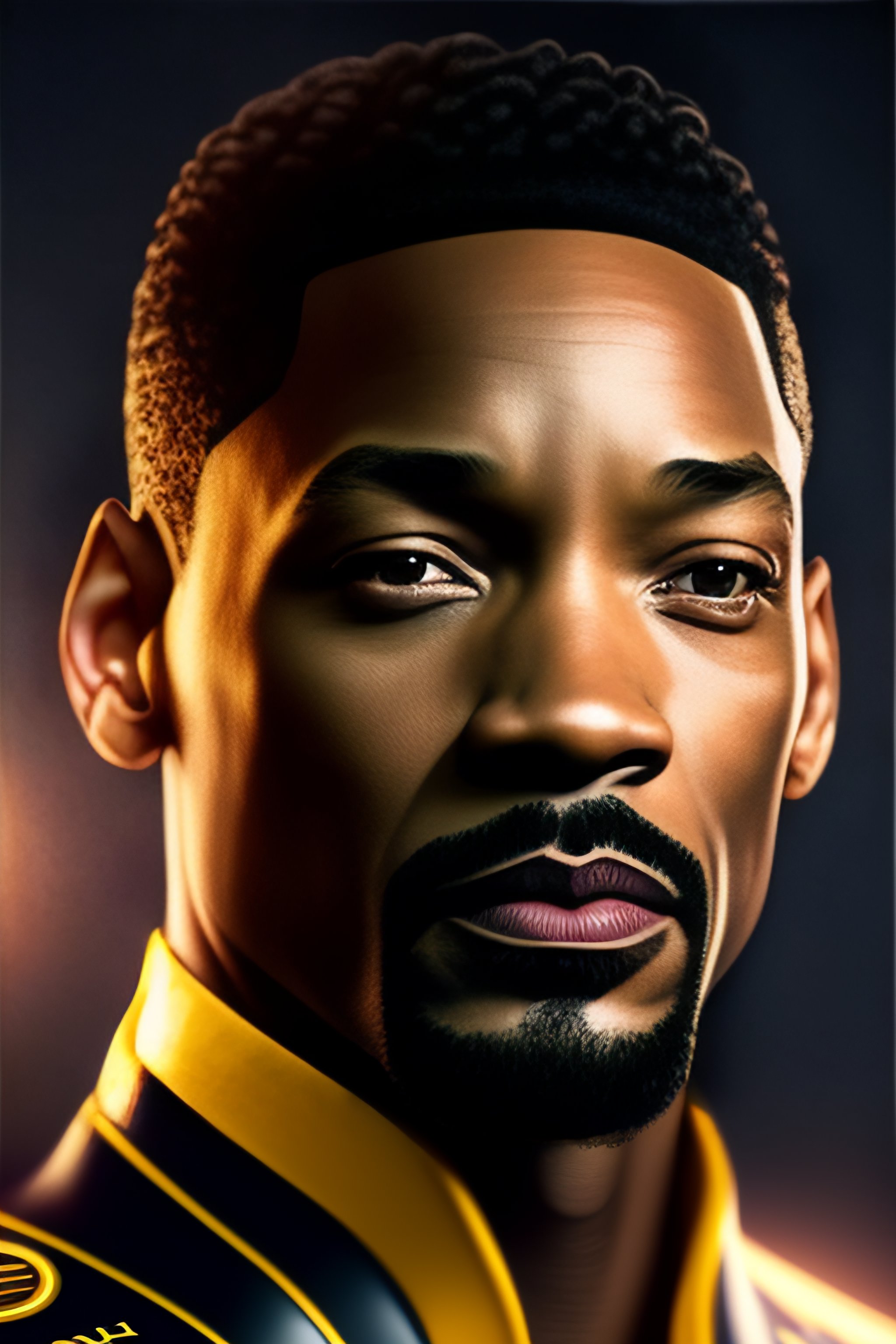Lexica - Highly detailed potrait of will smith in flash suit, unreal ...