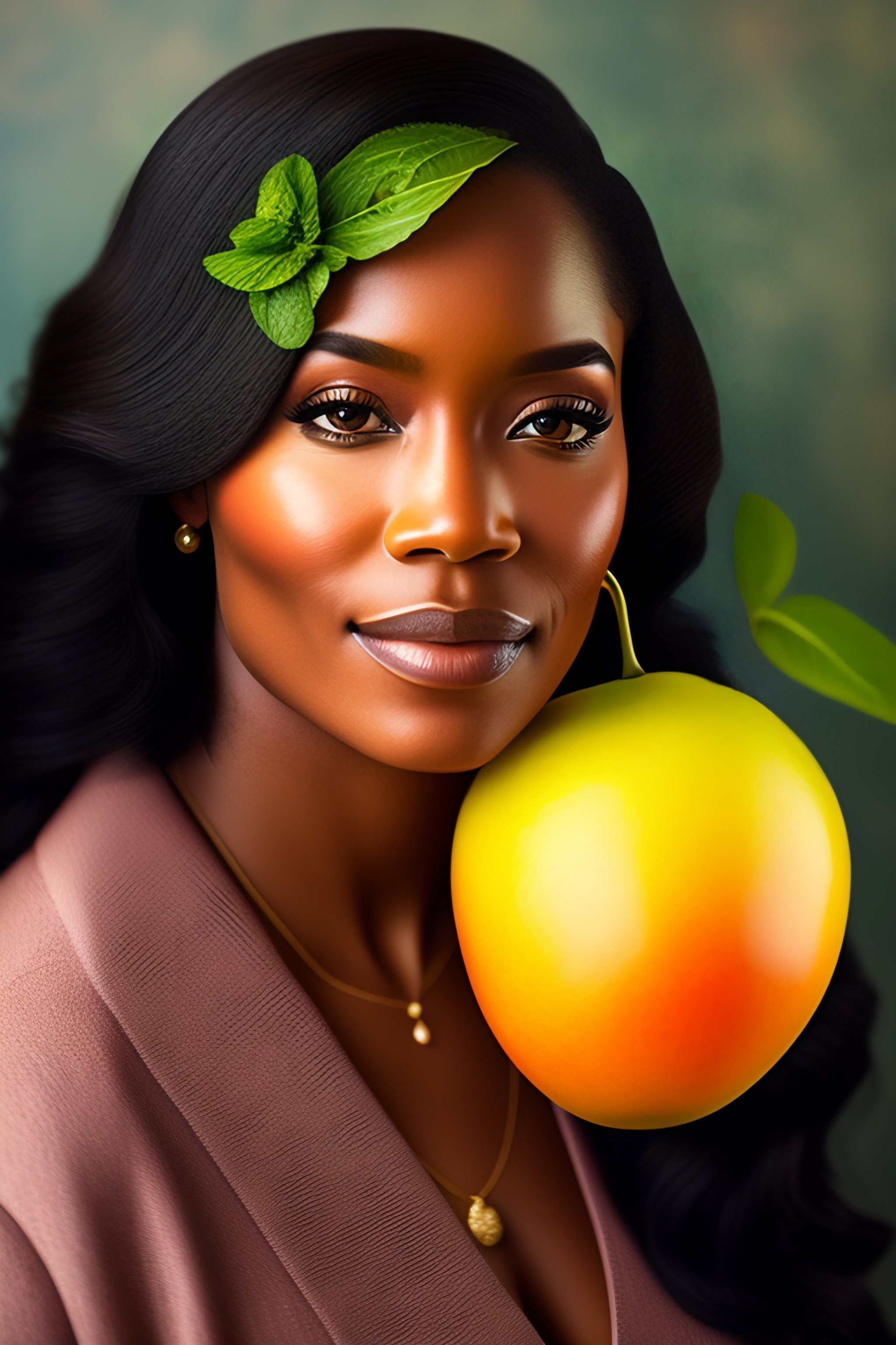 Lexica - Portrait of mango mint