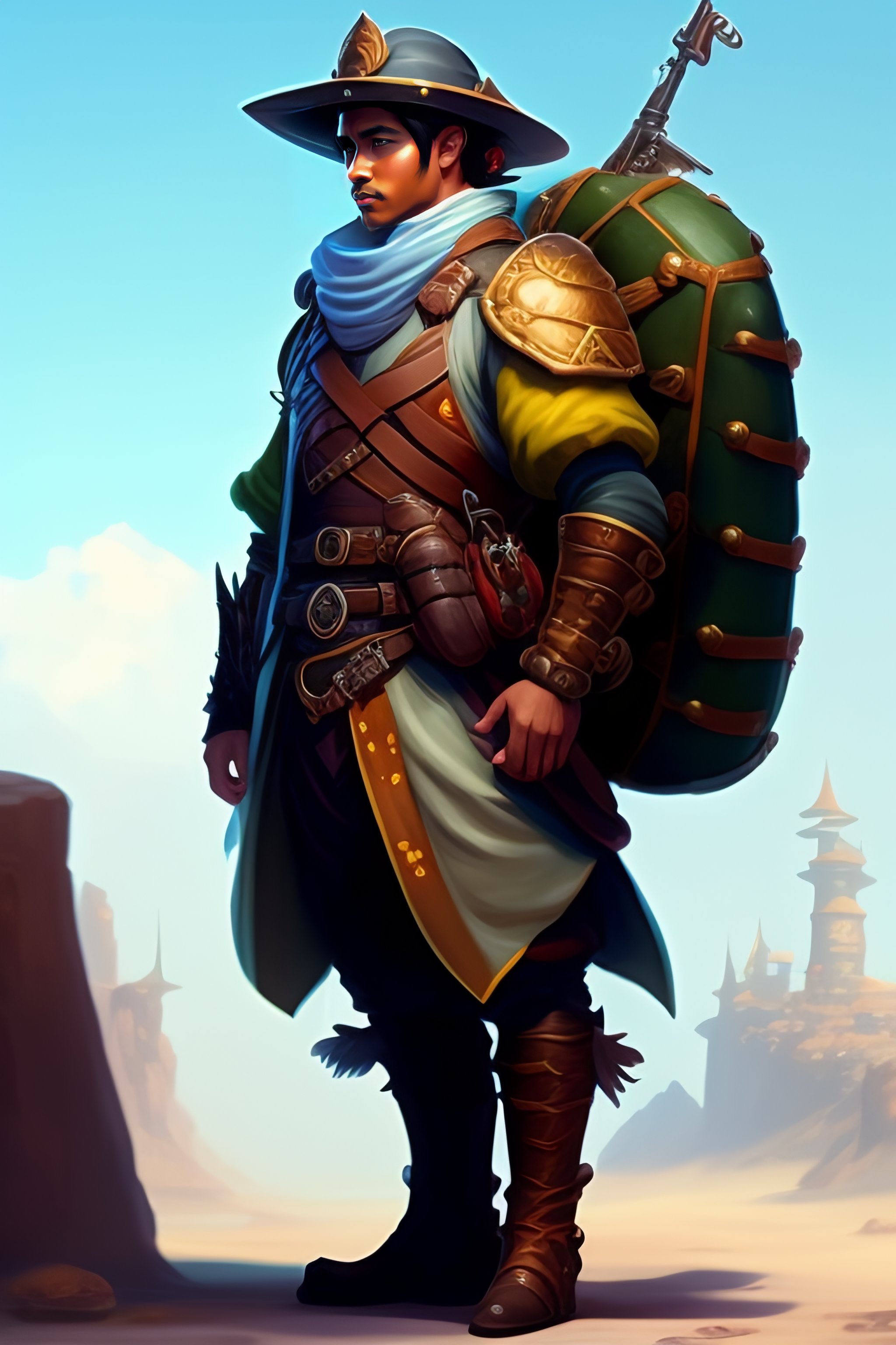 Lexica - Dnd character of a tortle artificer who has cannons strapped ...